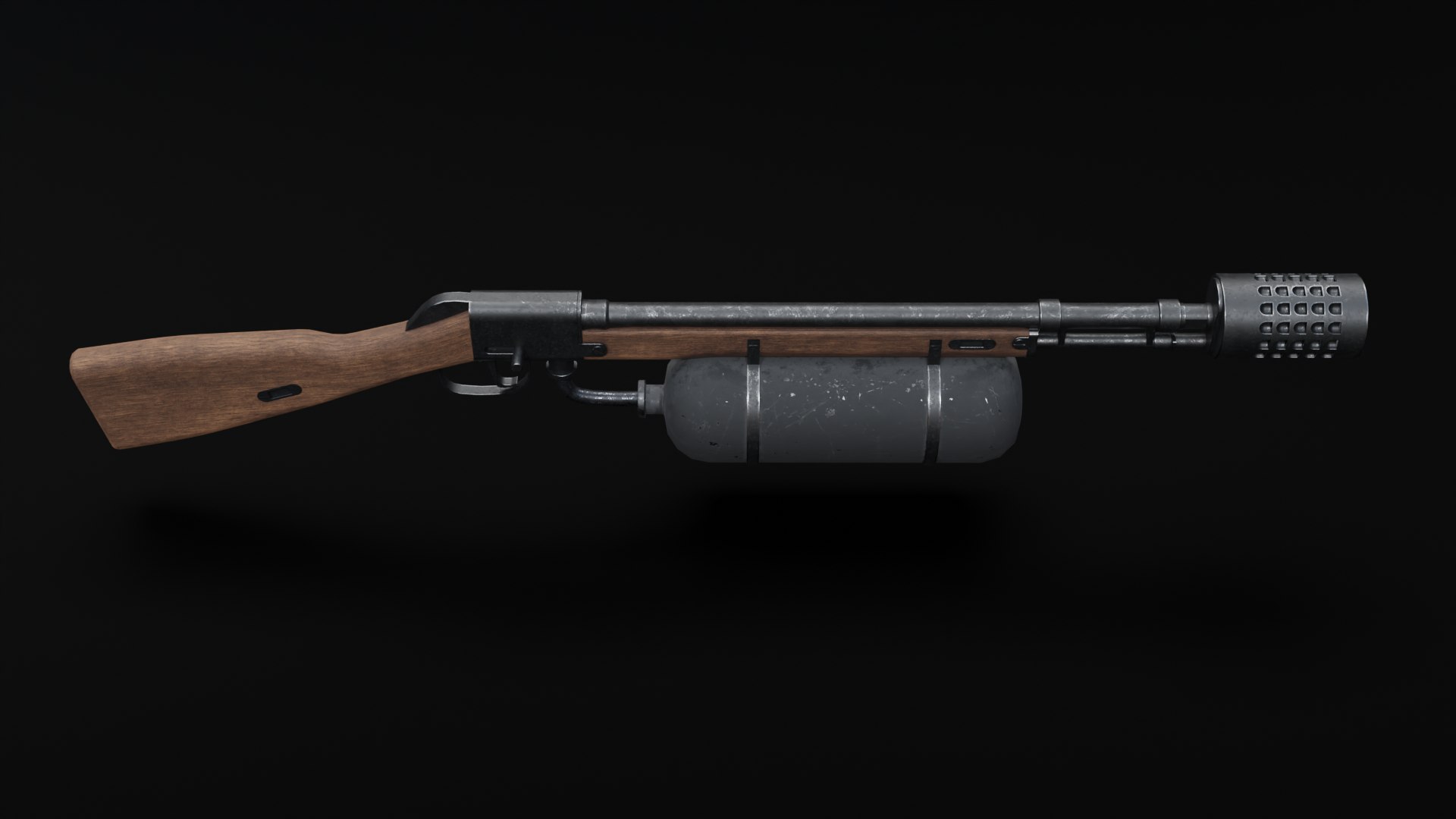 Flamethrower Low-poly Model - TurboSquid 2102228