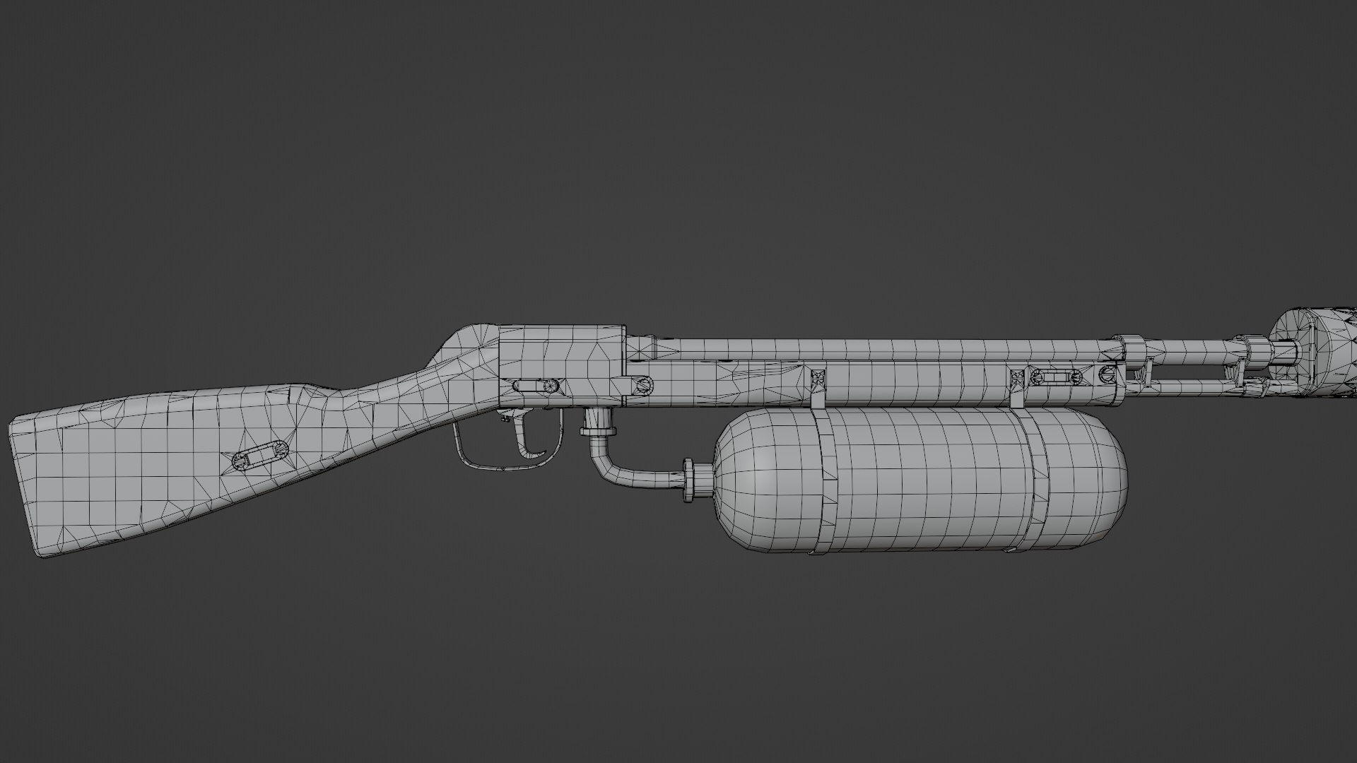 Flamethrower Low-poly Model - TurboSquid 2102228