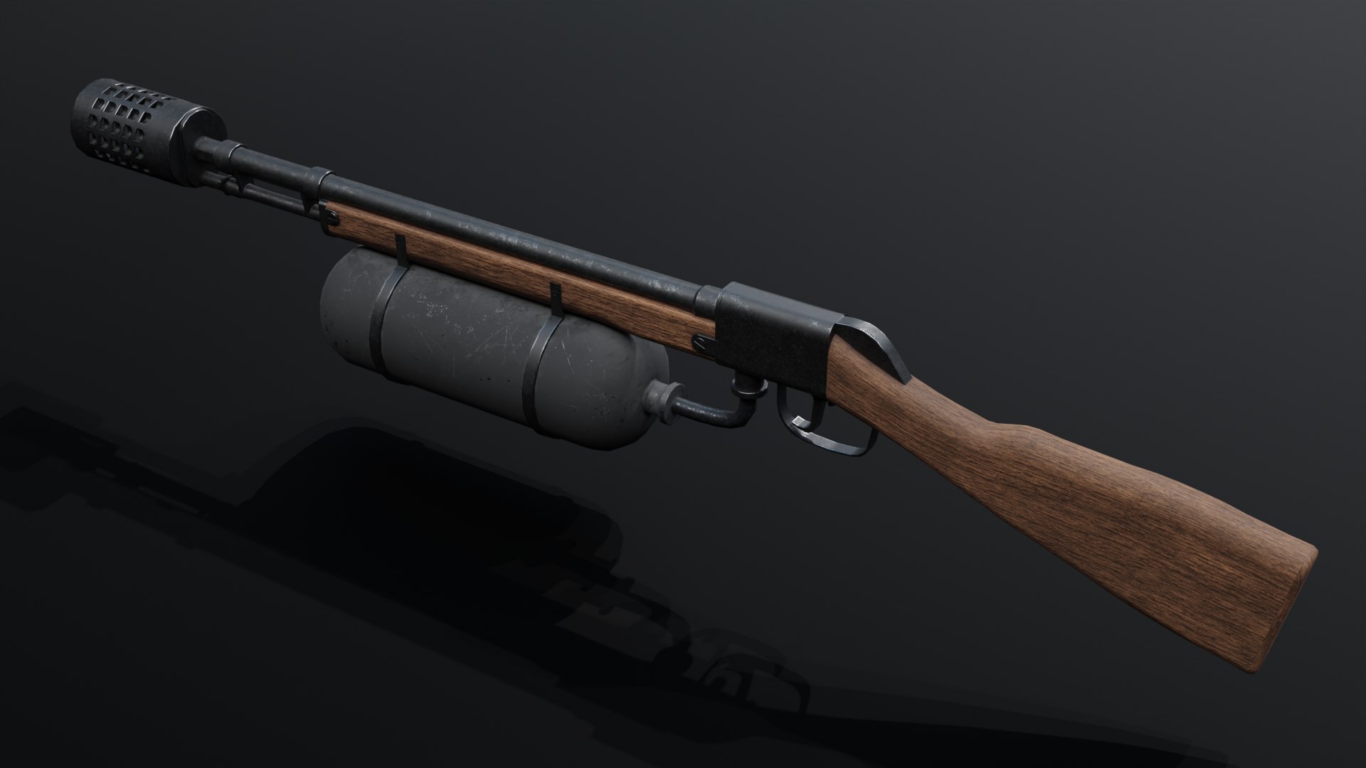 Flamethrower Low-poly Model - TurboSquid 2102228