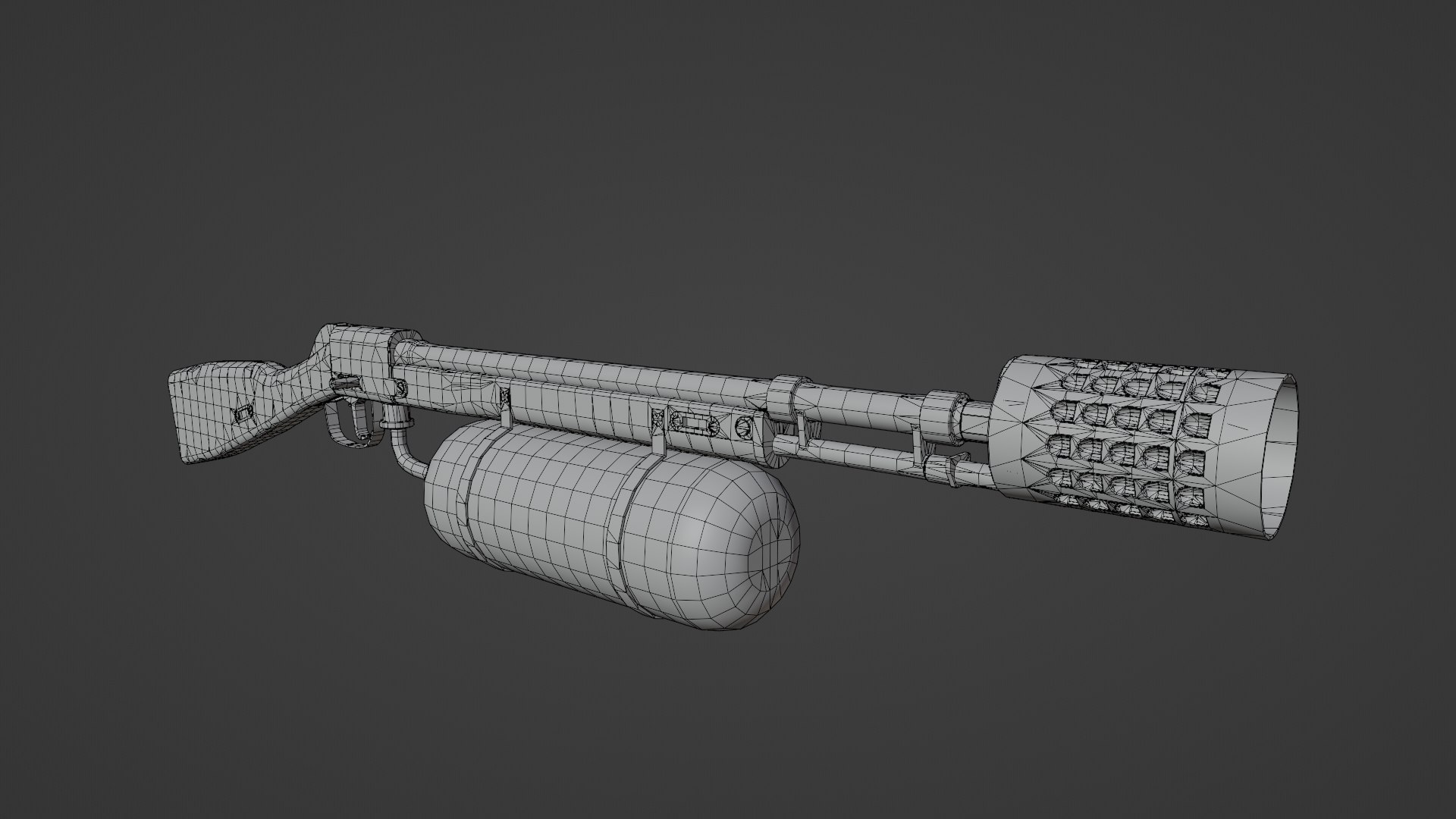 Flamethrower Low-poly Model - TurboSquid 2102228