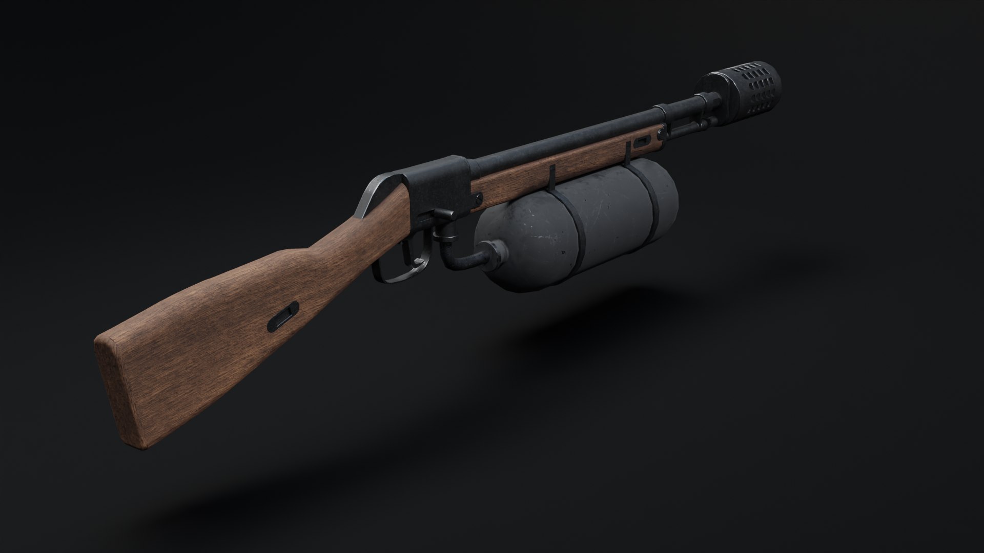 Flamethrower Low-poly Model - TurboSquid 2102228