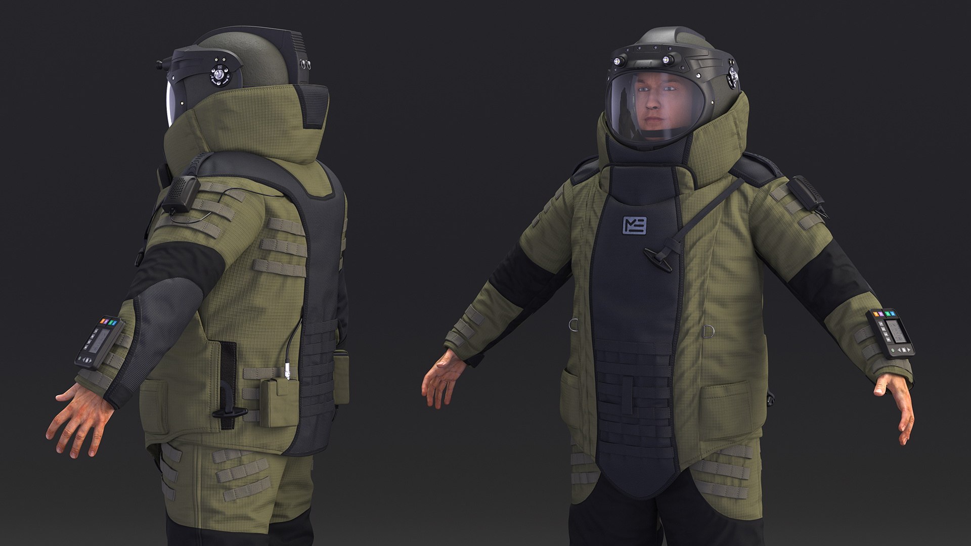 EOD 10 Bomb Suit Rigged 3D - TurboSquid 2152768