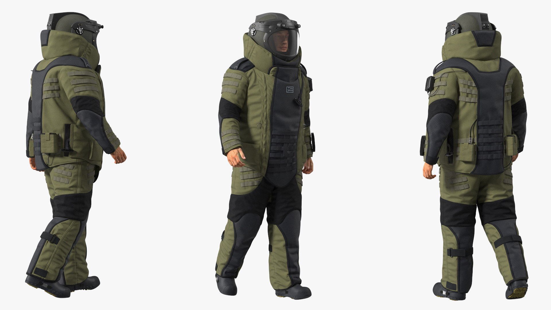 EOD 10 Bomb Suit Rigged 3D - TurboSquid 2152768