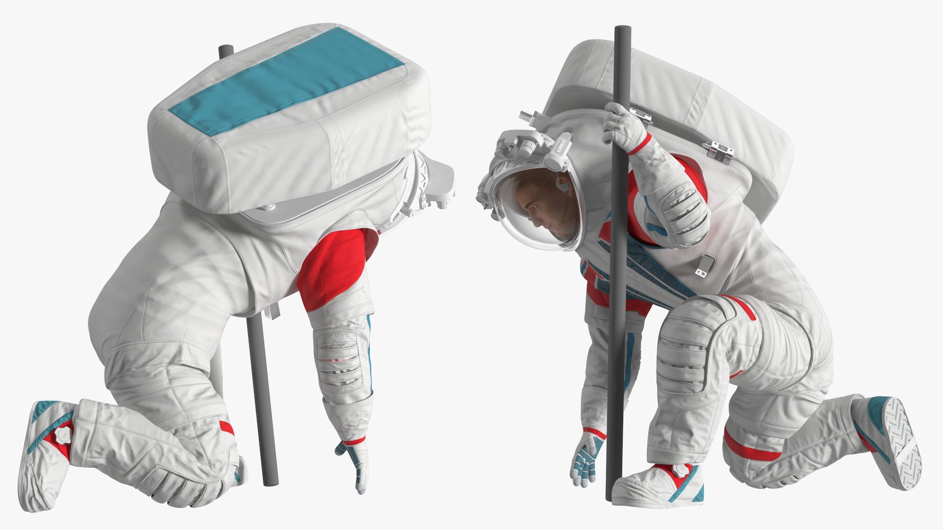 3D Next Gen Spacesuit On Astronaut Crawling Pose Fur - TurboSquid 2113675