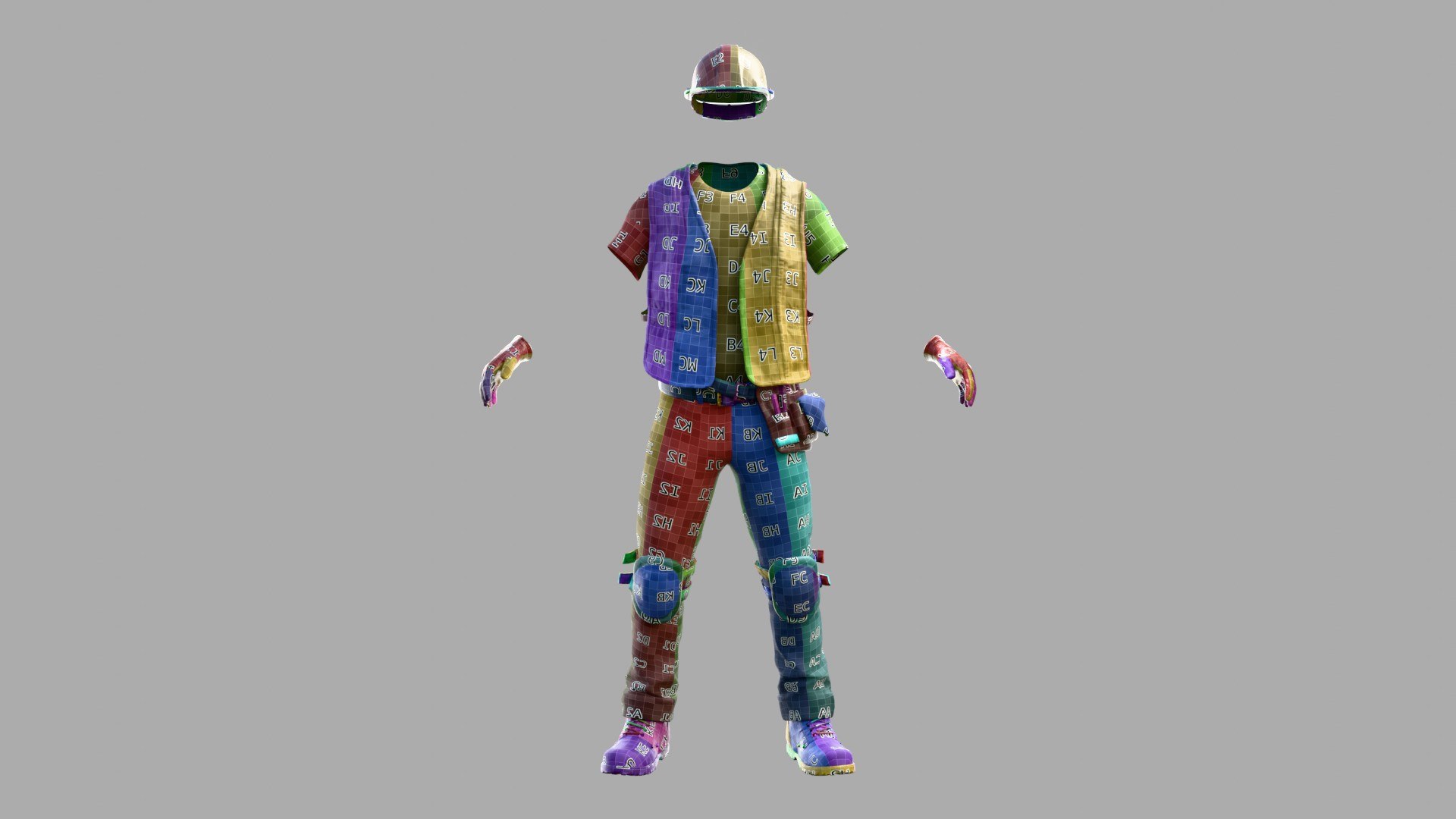 Construction Worker Outfit 1 Model - TurboSquid 2384004