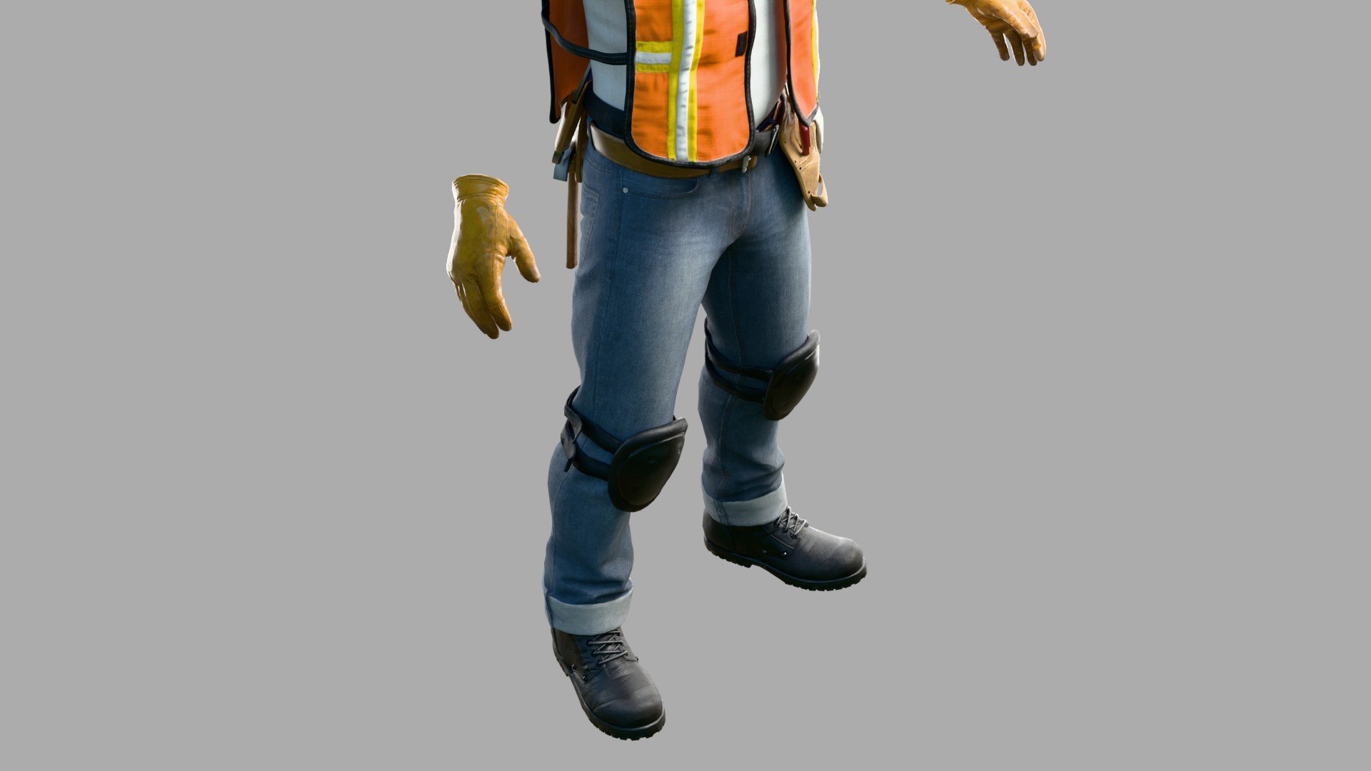 Construction Worker Outfit 1 Model - TurboSquid 2384004