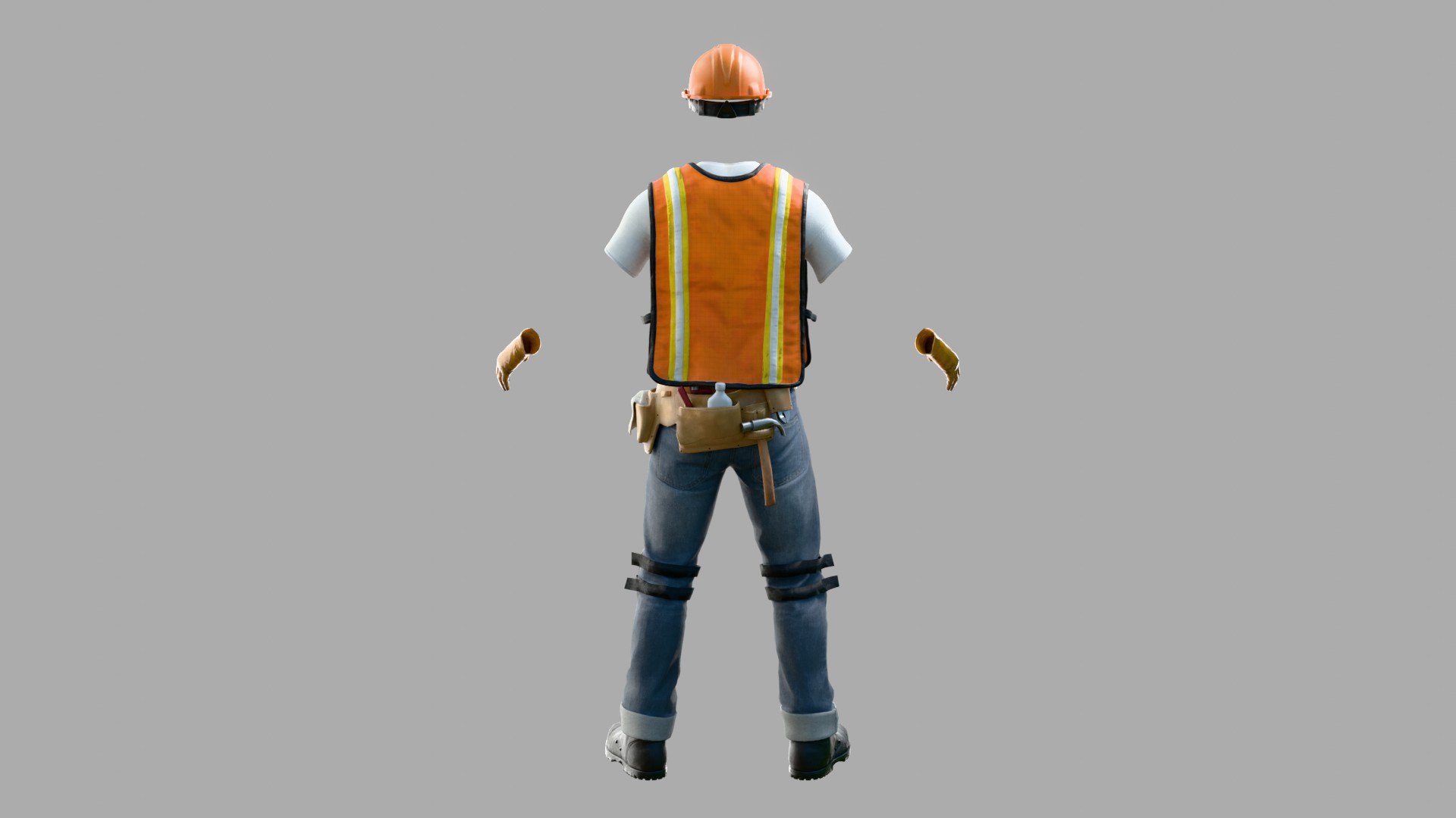 Construction Worker Outfit 1 Model - TurboSquid 2384004