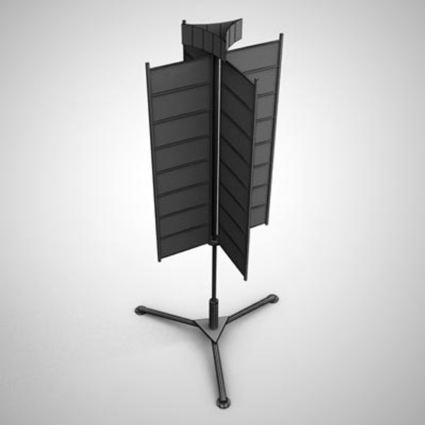 cd display rack stores 3d model