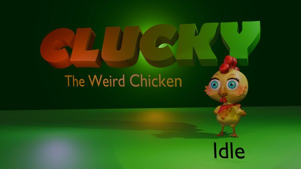 modelo 3d Clucky el pollo raro - TurboSquid 2293632