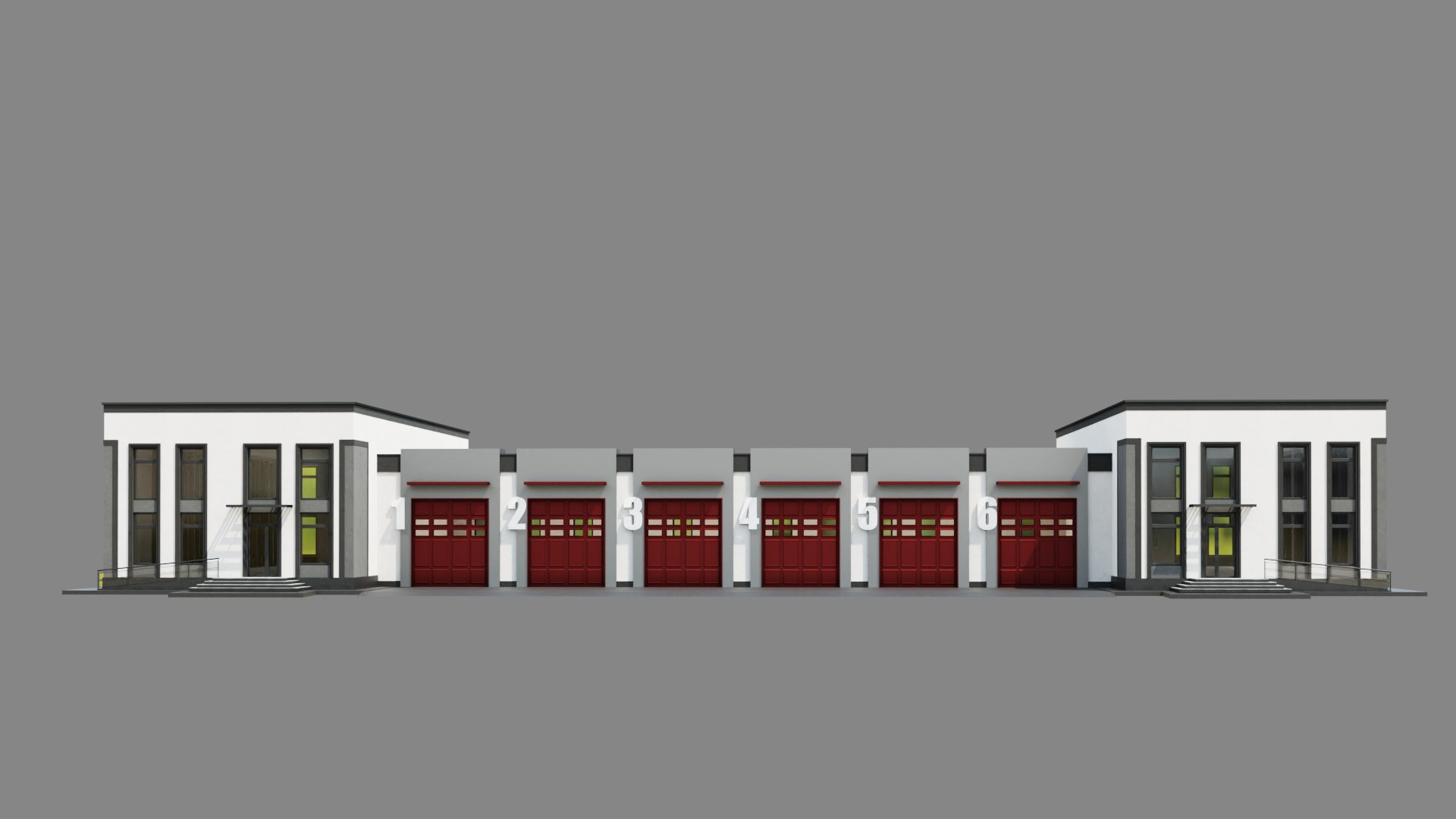 Fire Station 3D model - TurboSquid 2028955
