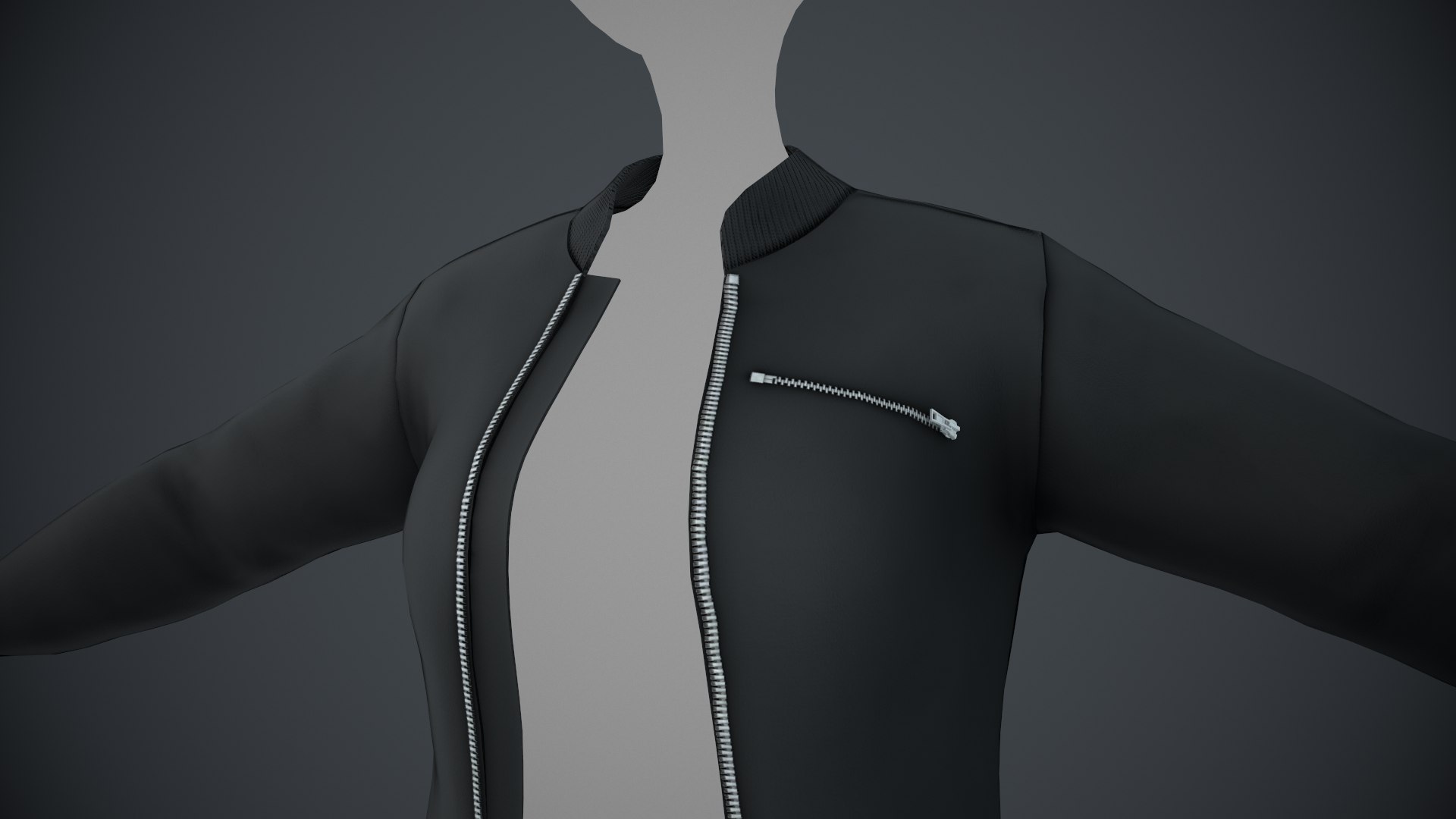 Female Black Jacket Style 1 3D model - TurboSquid 1923536