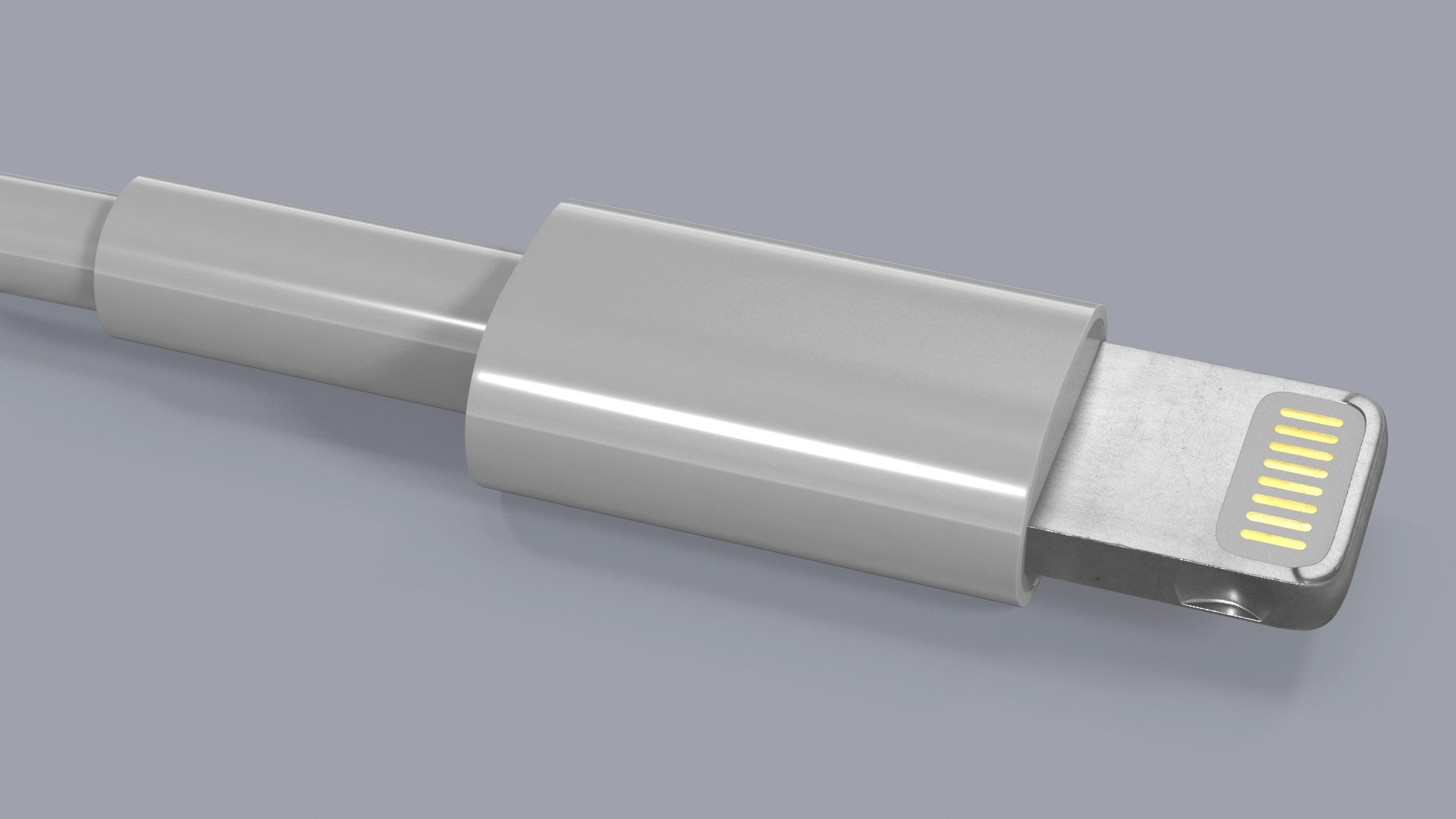 Lightning Connector To USB Cable 3D - TurboSquid 2133667