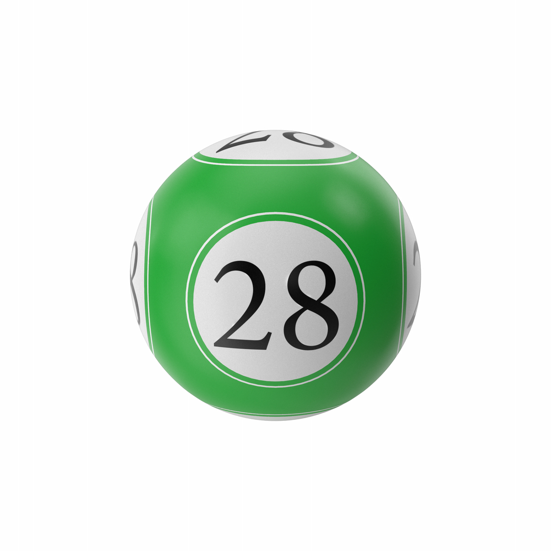 Bingo Ball 28 3D Model - TurboSquid 2412581