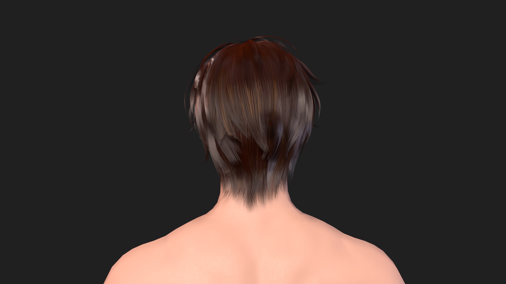 3D PBR Game Hair CG Hair Short Hair Male Hair Hipster Male Hair 04 ...
