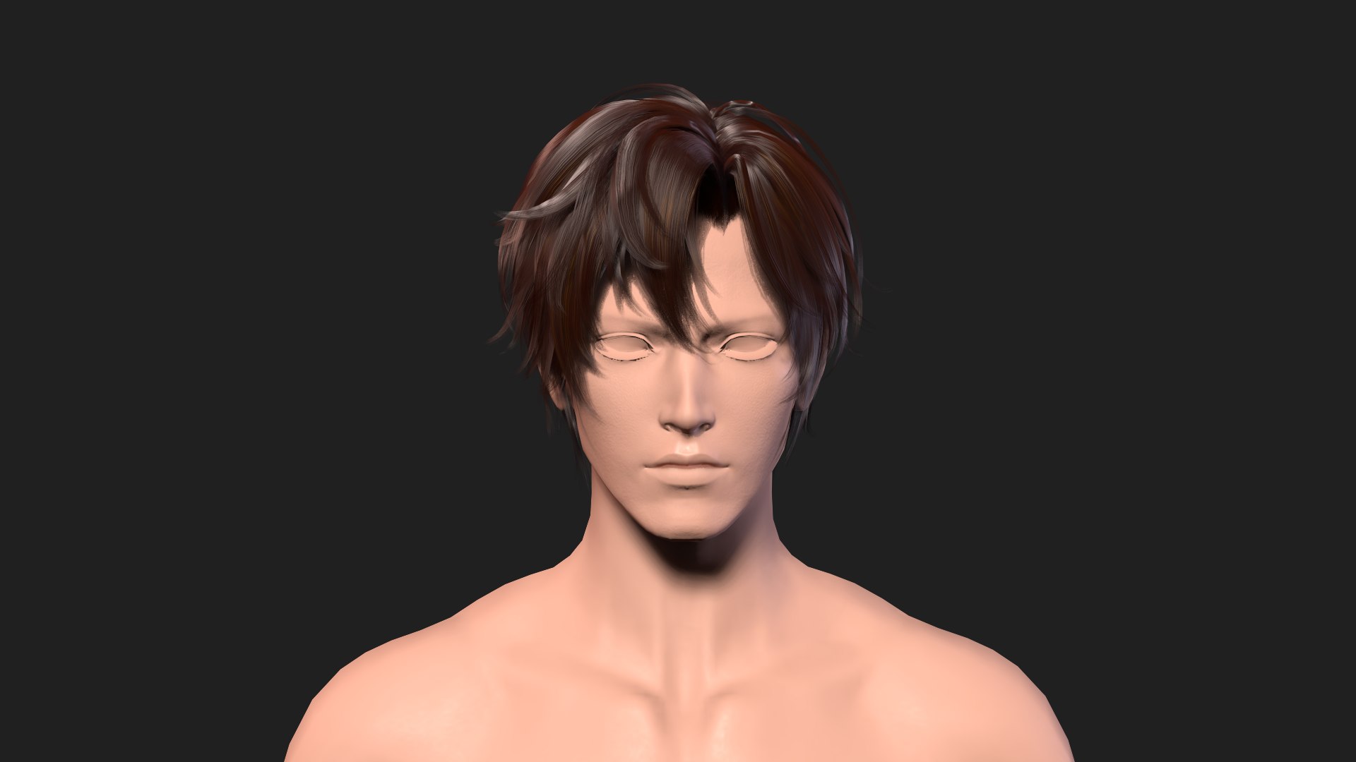 3D PBR Game Hair CG Hair Short Hair Male Hair Hipster Male Hair 04 ...