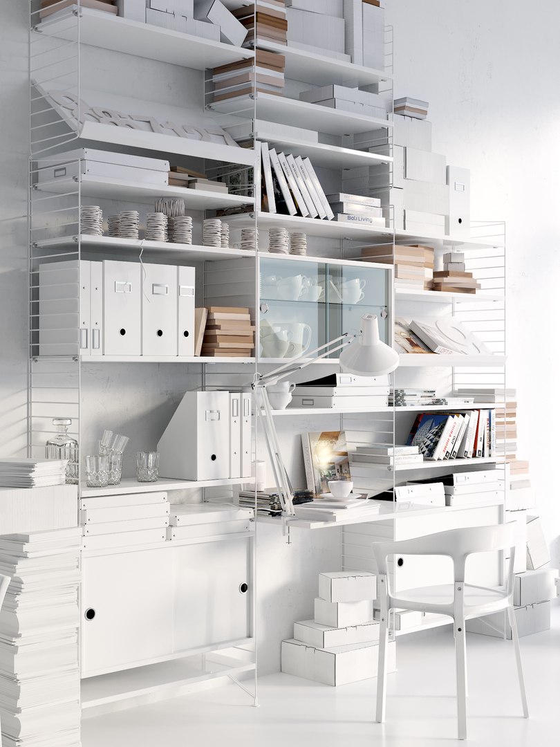 String Bookshelf 3D Model | 1144234 | TurboSquid