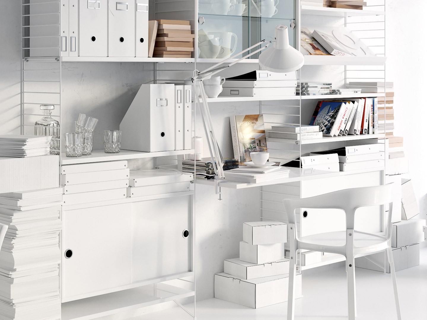 String Bookshelf 3D Model | 1144234 | TurboSquid