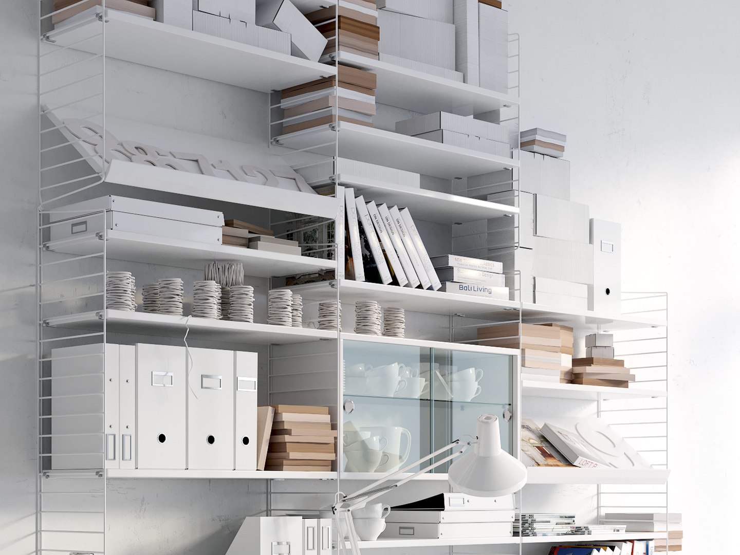 String Bookshelf 3D Model | 1144234 | TurboSquid