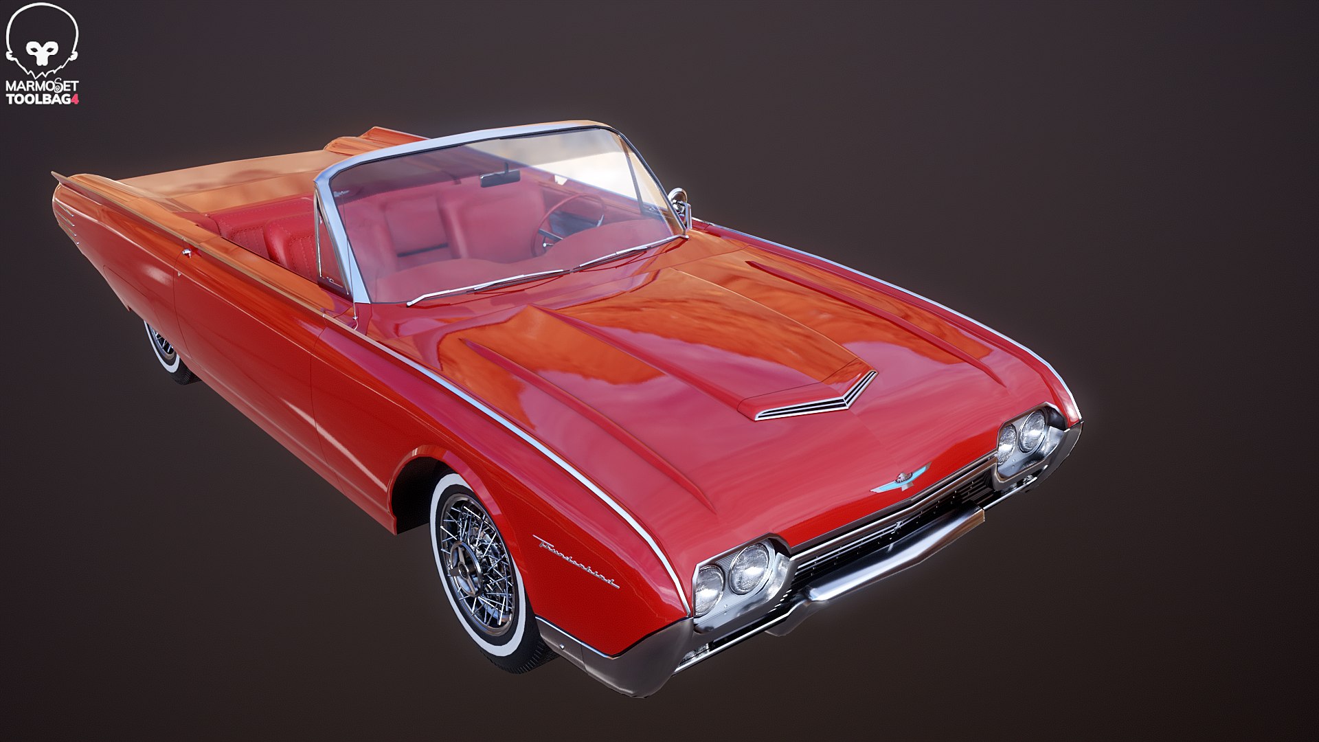 Ford Thunderbird 1961 Convertible 3D Model - TurboSquid 2337739