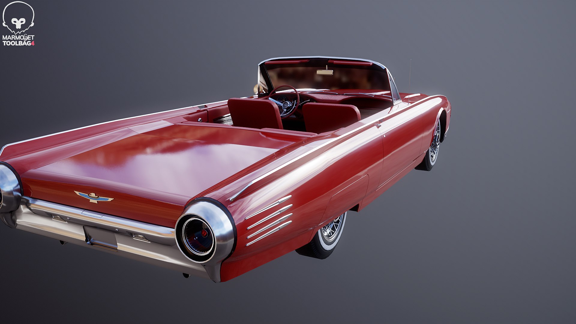 Ford Thunderbird 1961 Convertible 3D Model - TurboSquid 2337739