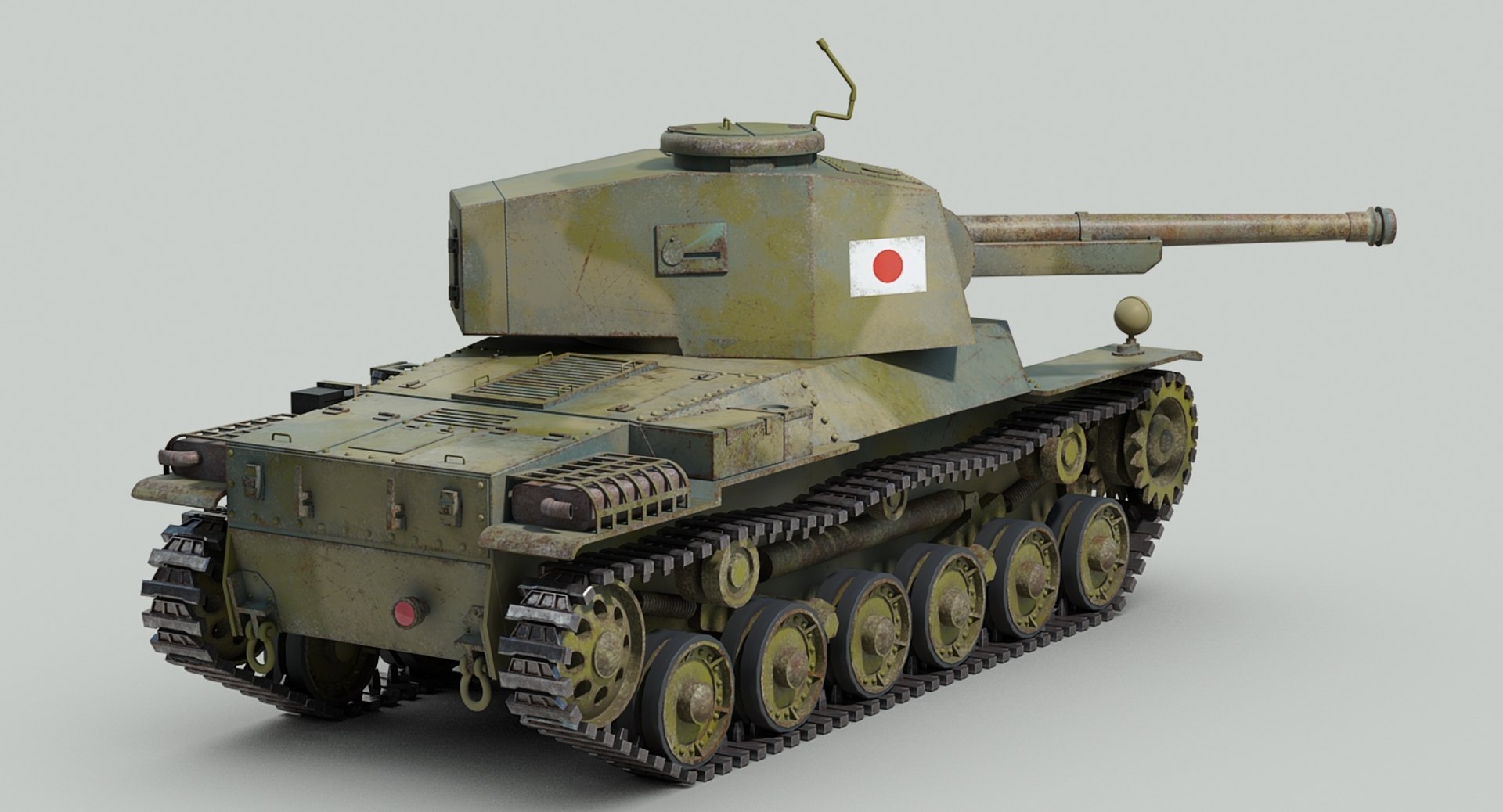 Ww2 Type 3 Chi 3D - TurboSquid 1240581