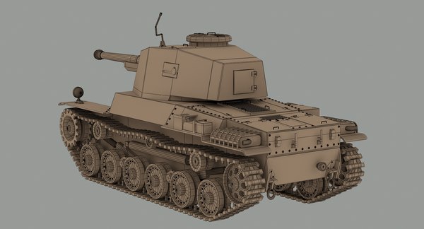 modelo 3d Tipo 3 Chi Nu Tank - TurboSquid 1240581