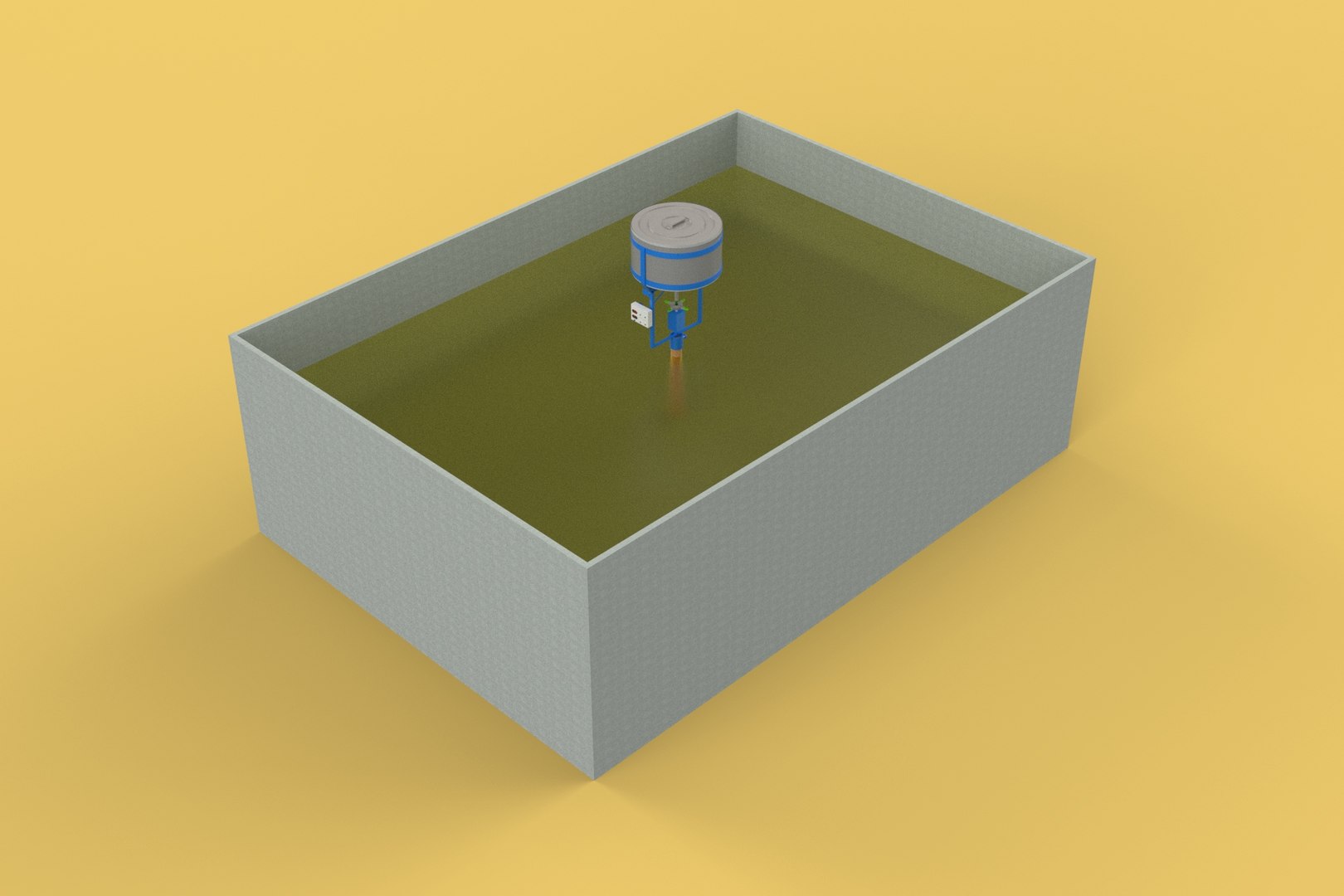 FISH FEEDER CENTRIFUGAL SPREADER ROTARY AUTOMATIC 3D Model - TurboSquid ...