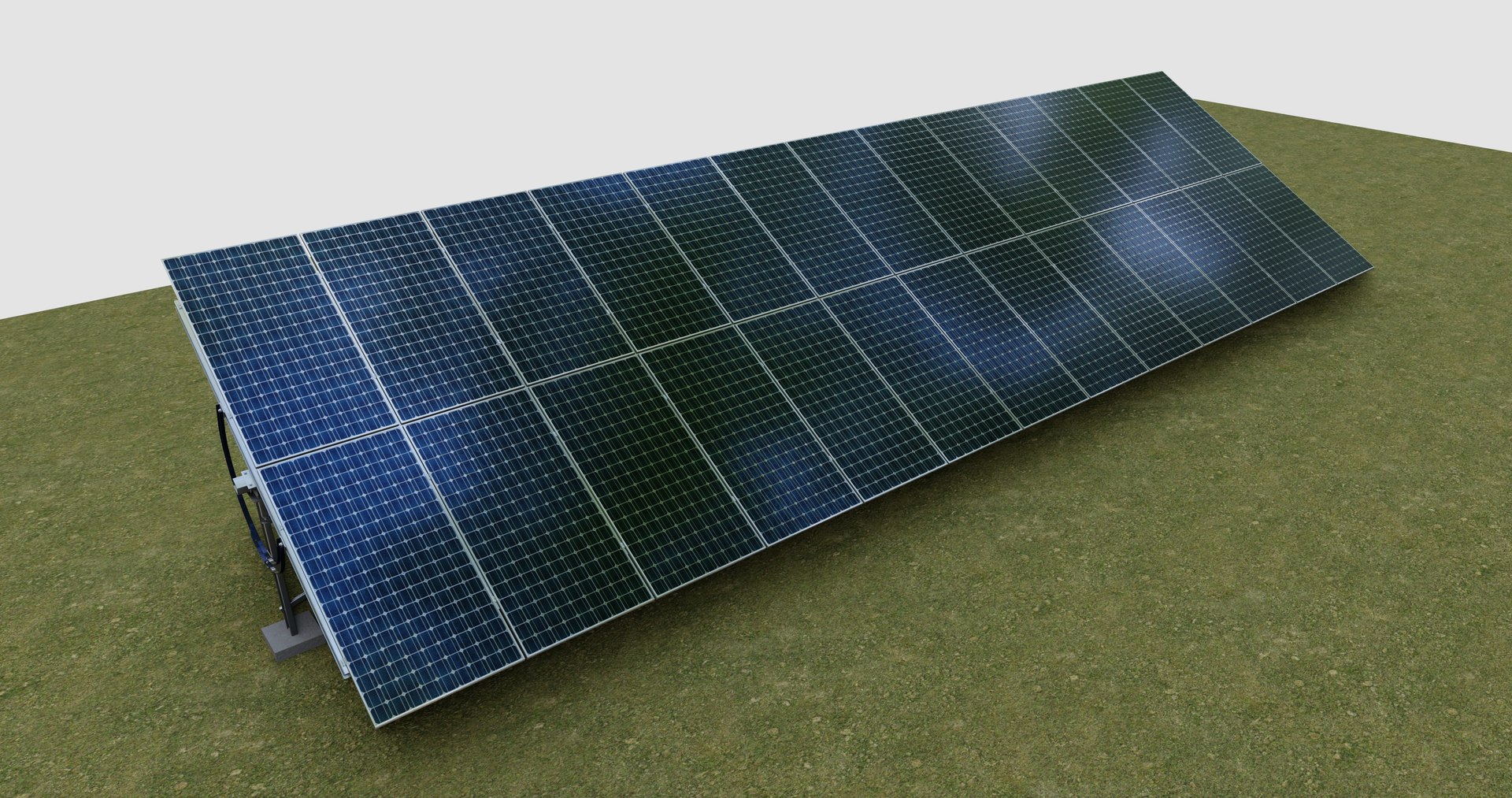 3D Manual Tracker Solar Energy Structure Type-1 - TurboSquid 2221172