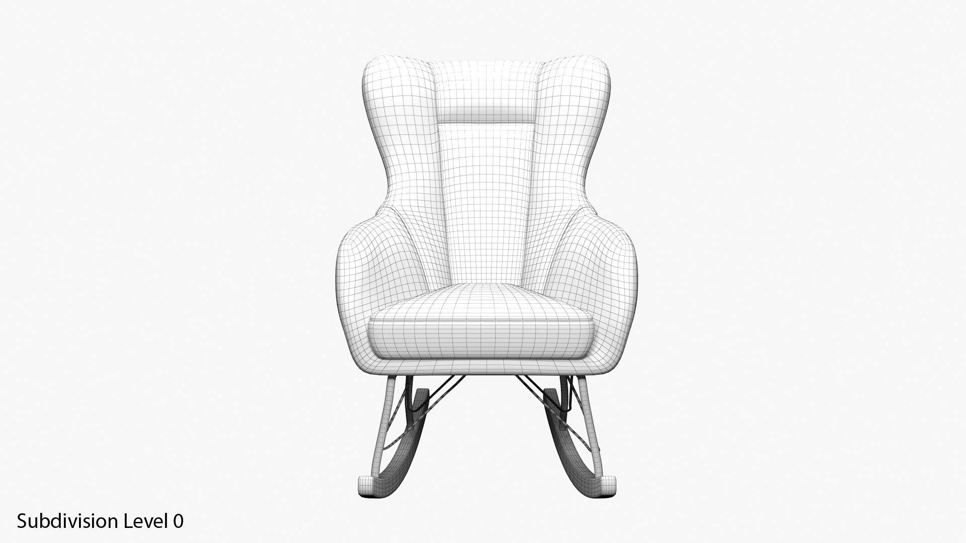 3D Novogratz Harper Wingback Rocker Model - TurboSquid 2018058