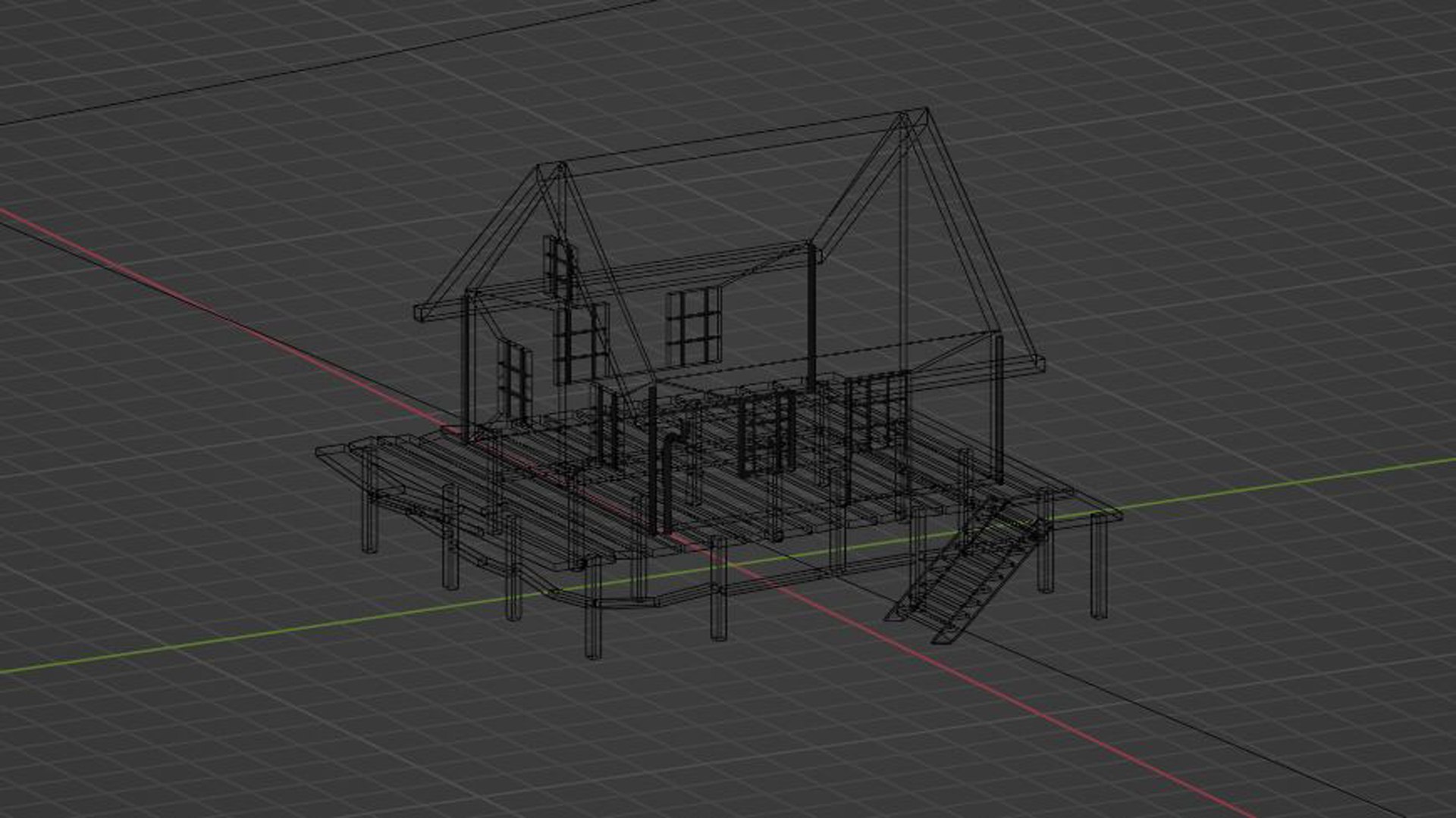 3D Cottage Beach House - TurboSquid 1983560