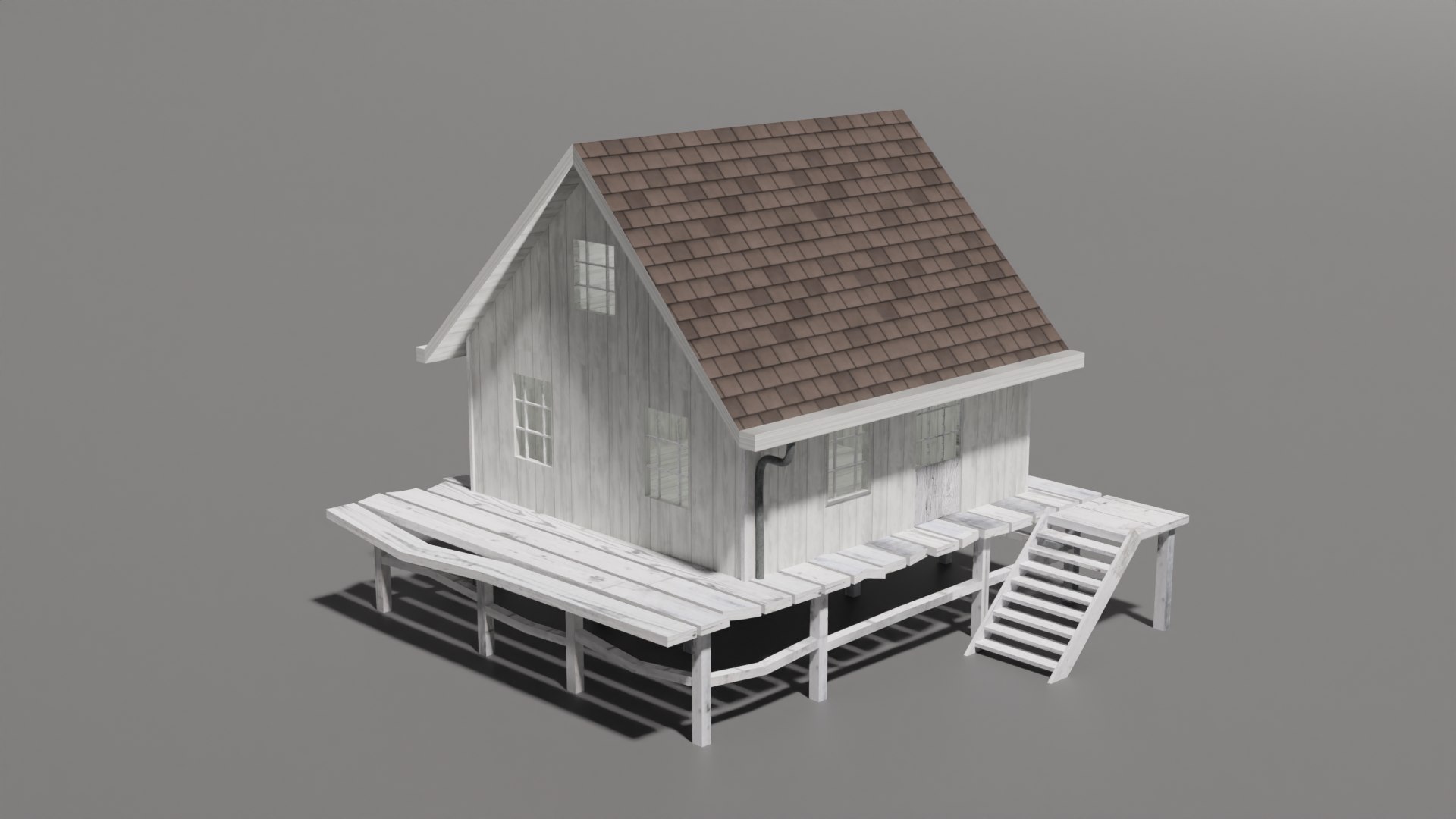 3D Cottage Beach House - TurboSquid 1983560