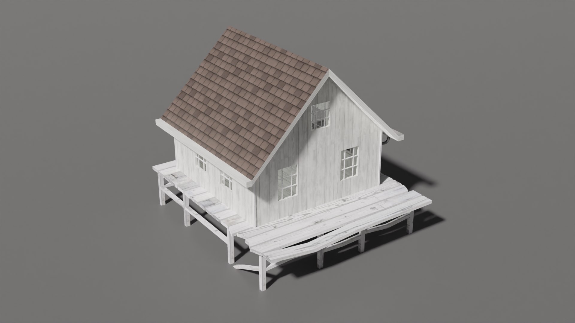 3D Cottage Beach House - TurboSquid 1983560
