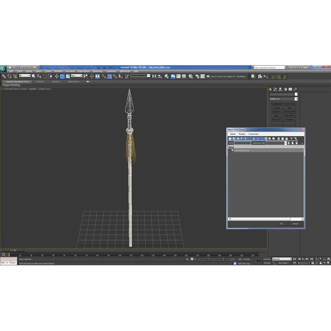 3ds Max Spear Jida Lance