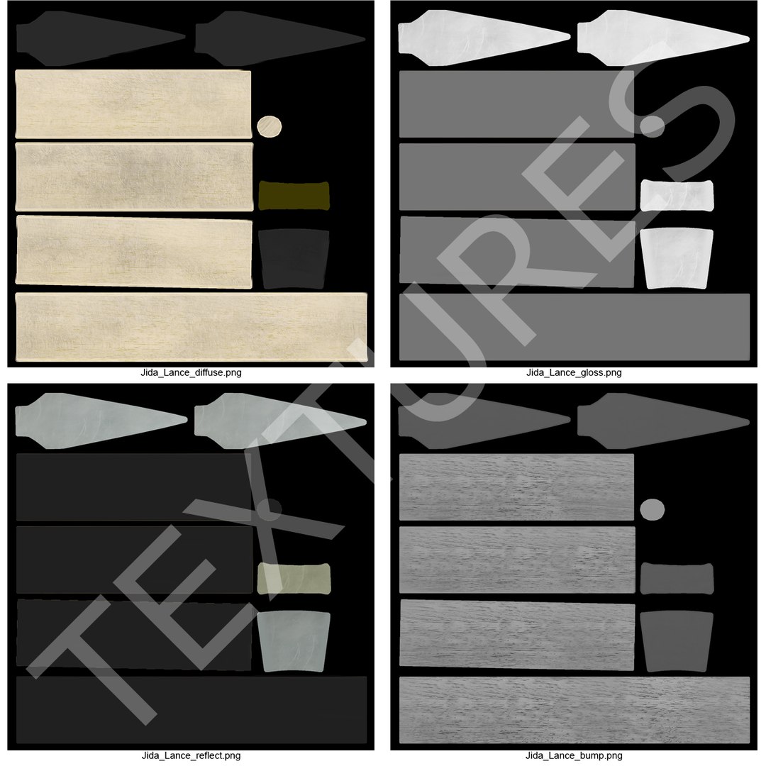 3ds Max Spear Jida Lance