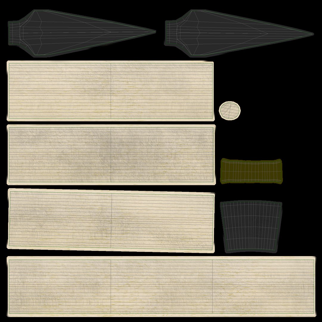 3ds Max Spear Jida Lance