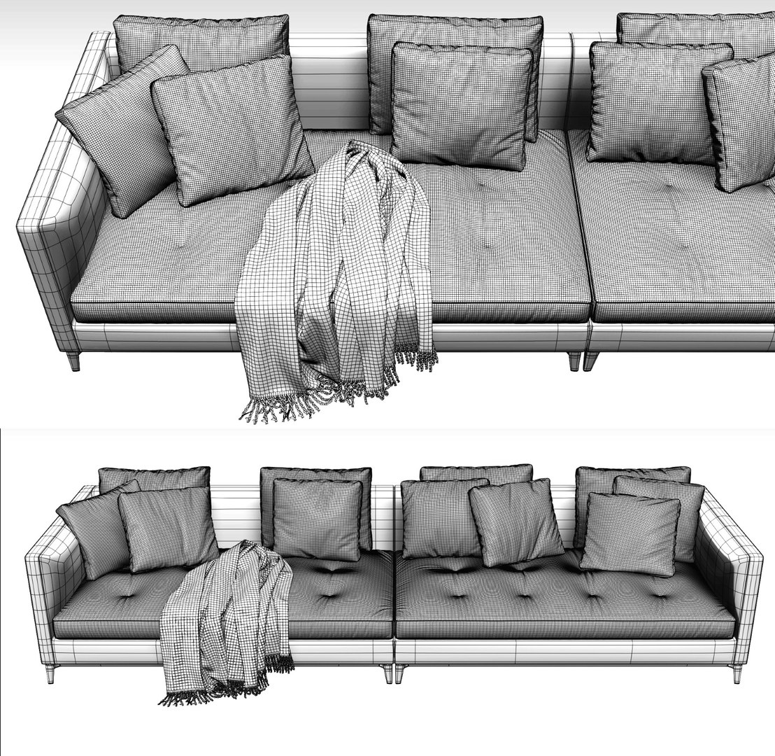 Minotti Andersen Slim 103 3D Model - TurboSquid 1598008