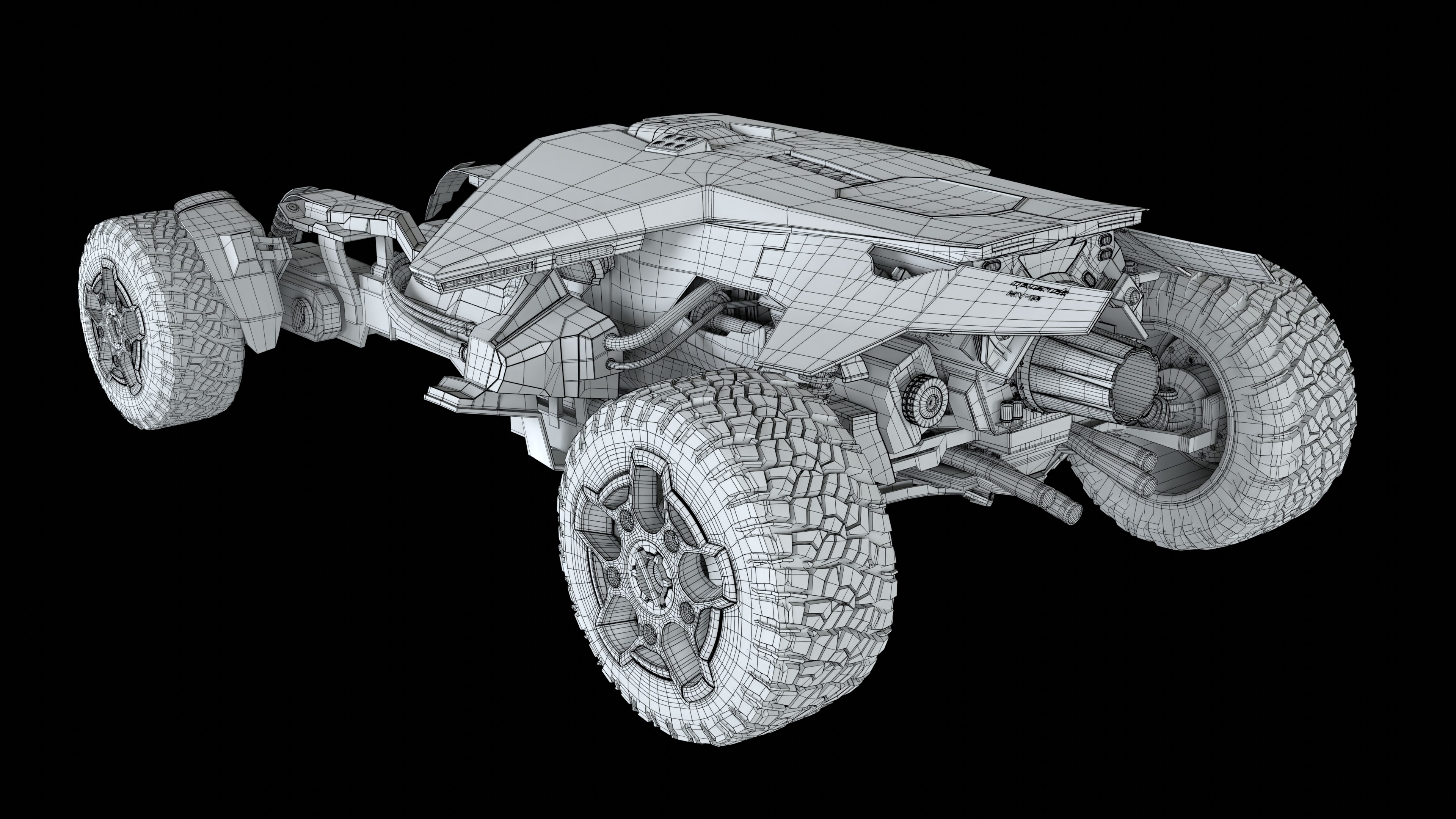 3D racing car futuristic vehicle - TurboSquid 1631284