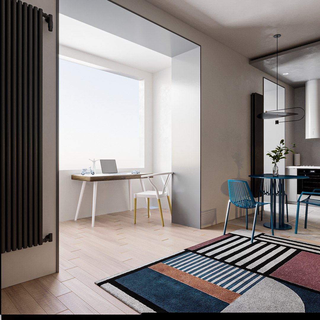 3D Apartment Studio Design 01 - TurboSquid 1954065