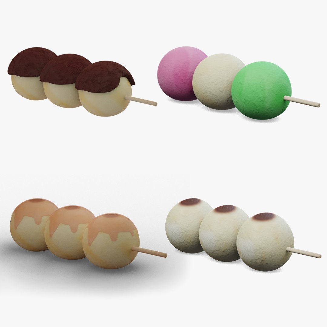 Dango Collection 3D Model - TurboSquid 1824627