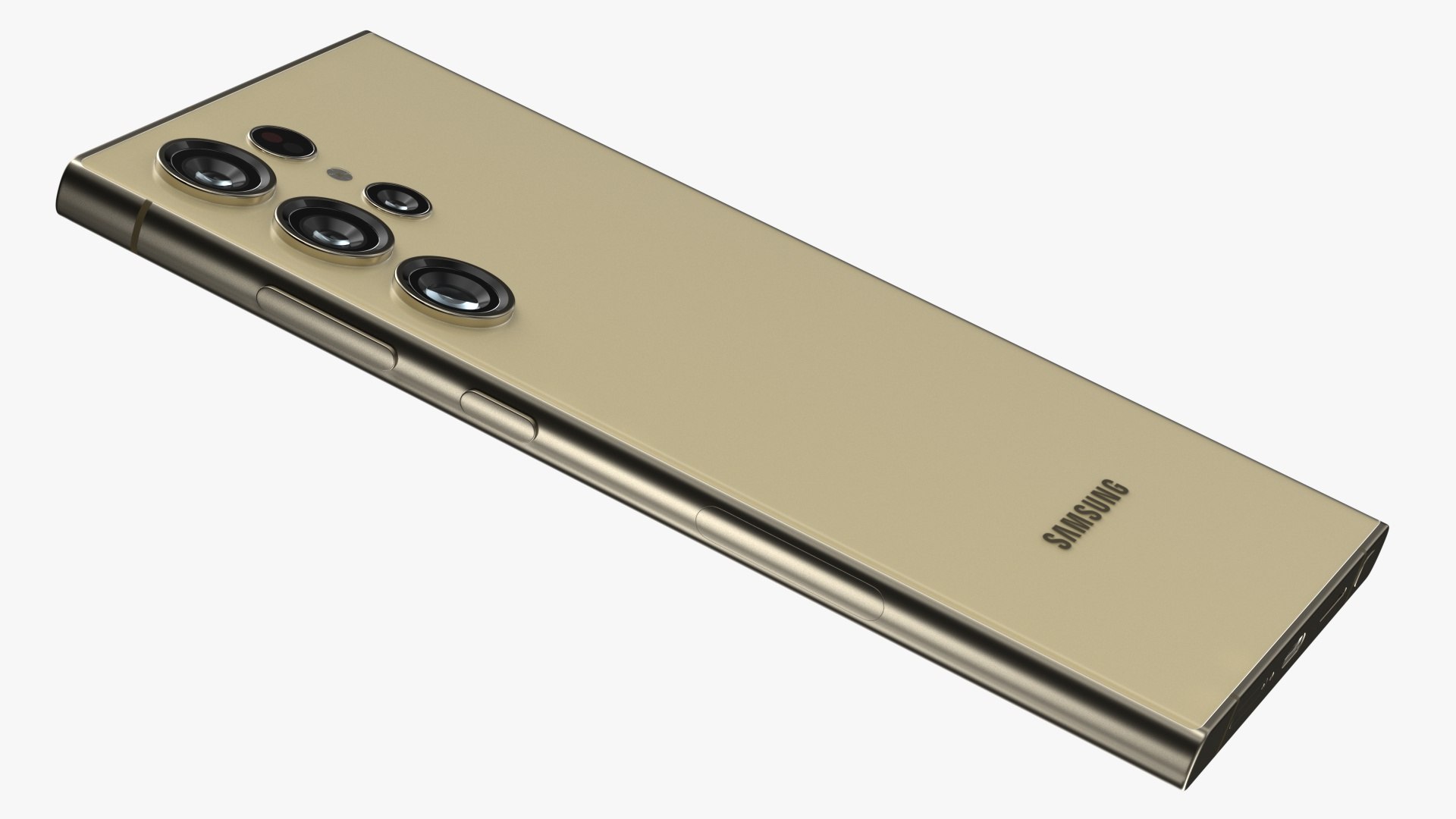 Samsung Galaxy S24 Ultra Titanium Yellow 3D Model - TurboSquid 2160756