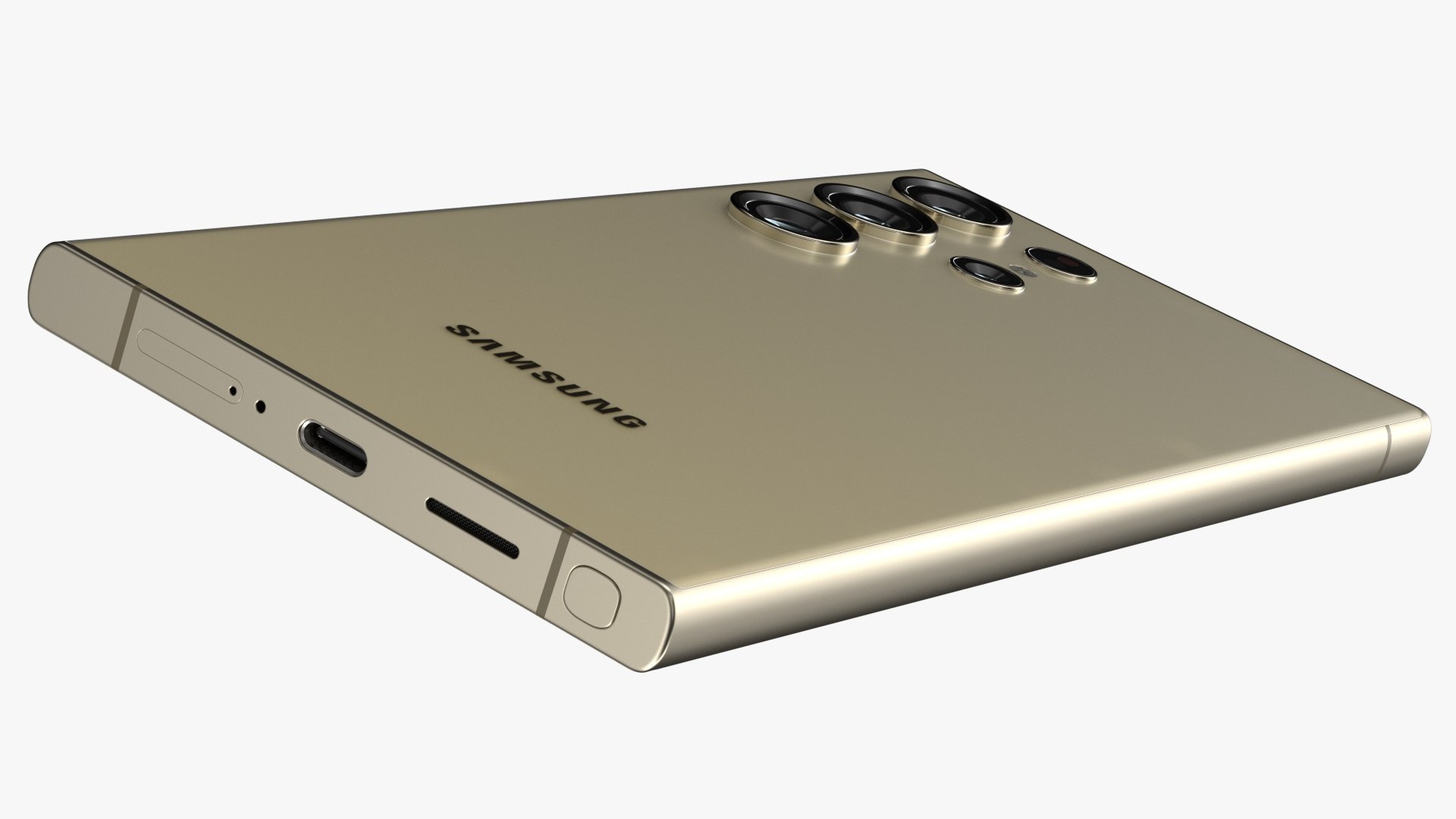 Samsung Galaxy S24 Ultra Titanium Yellow 3D Model - TurboSquid 2160756