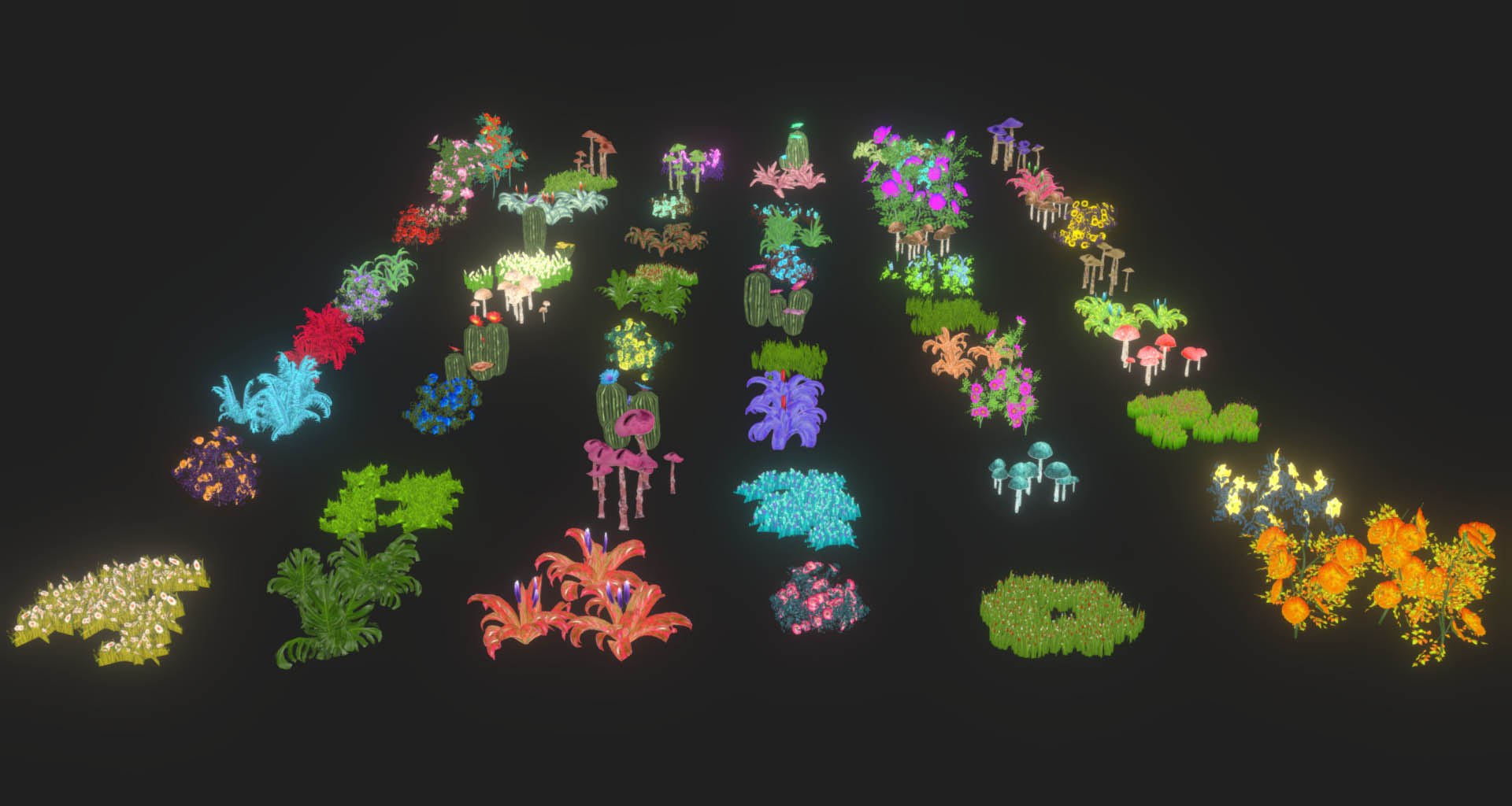 3D Cartoon Plant - TurboSquid 1319457