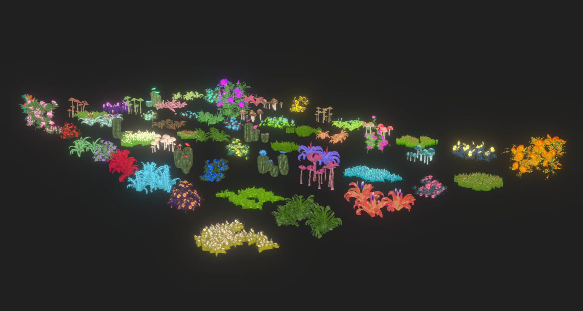 3D Cartoon Plant - TurboSquid 1319457