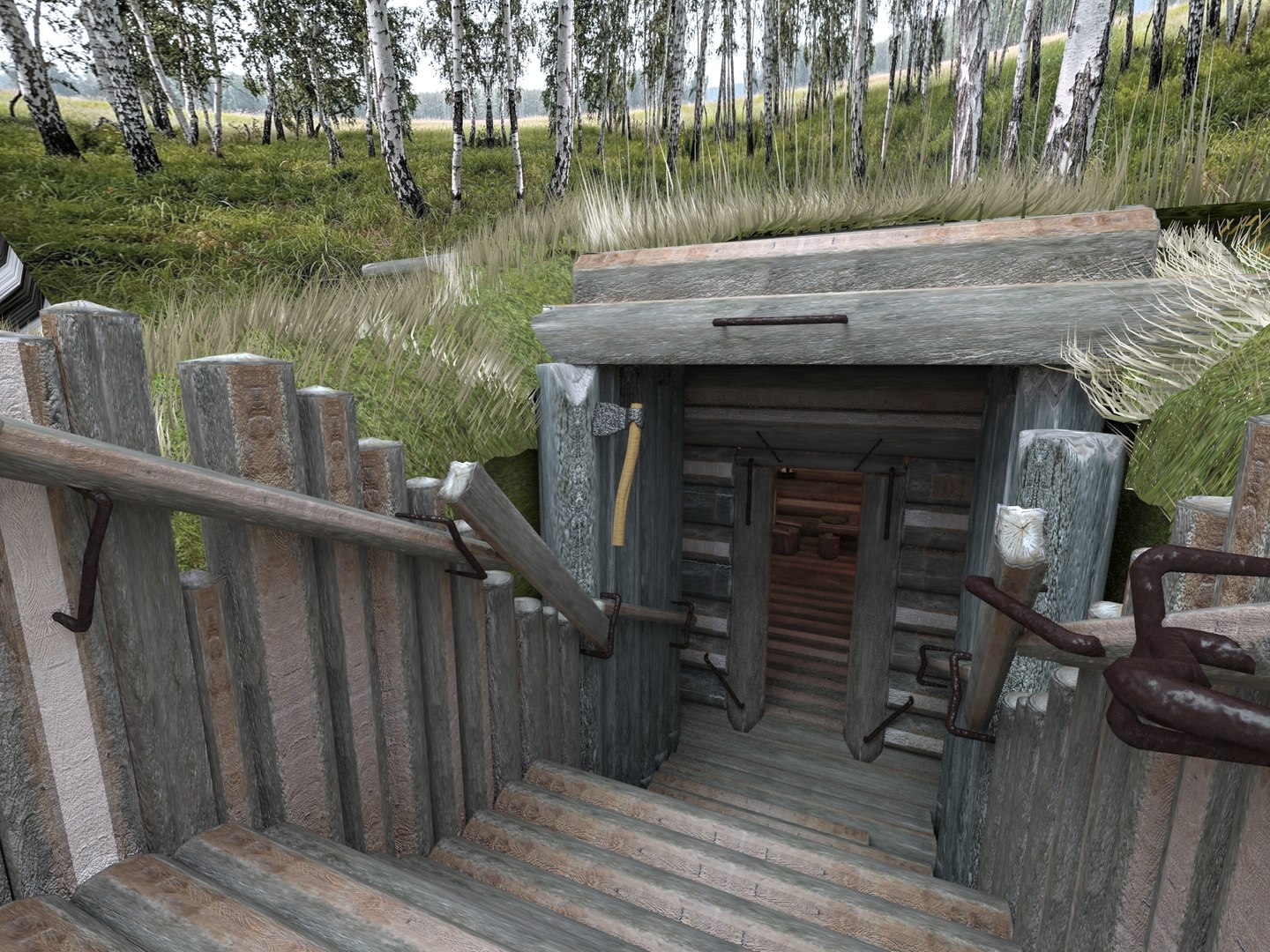 Military Dugout Model - TurboSquid 1510660