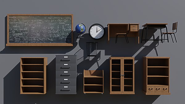 Classroom Blender Models for Download | TurboSquid