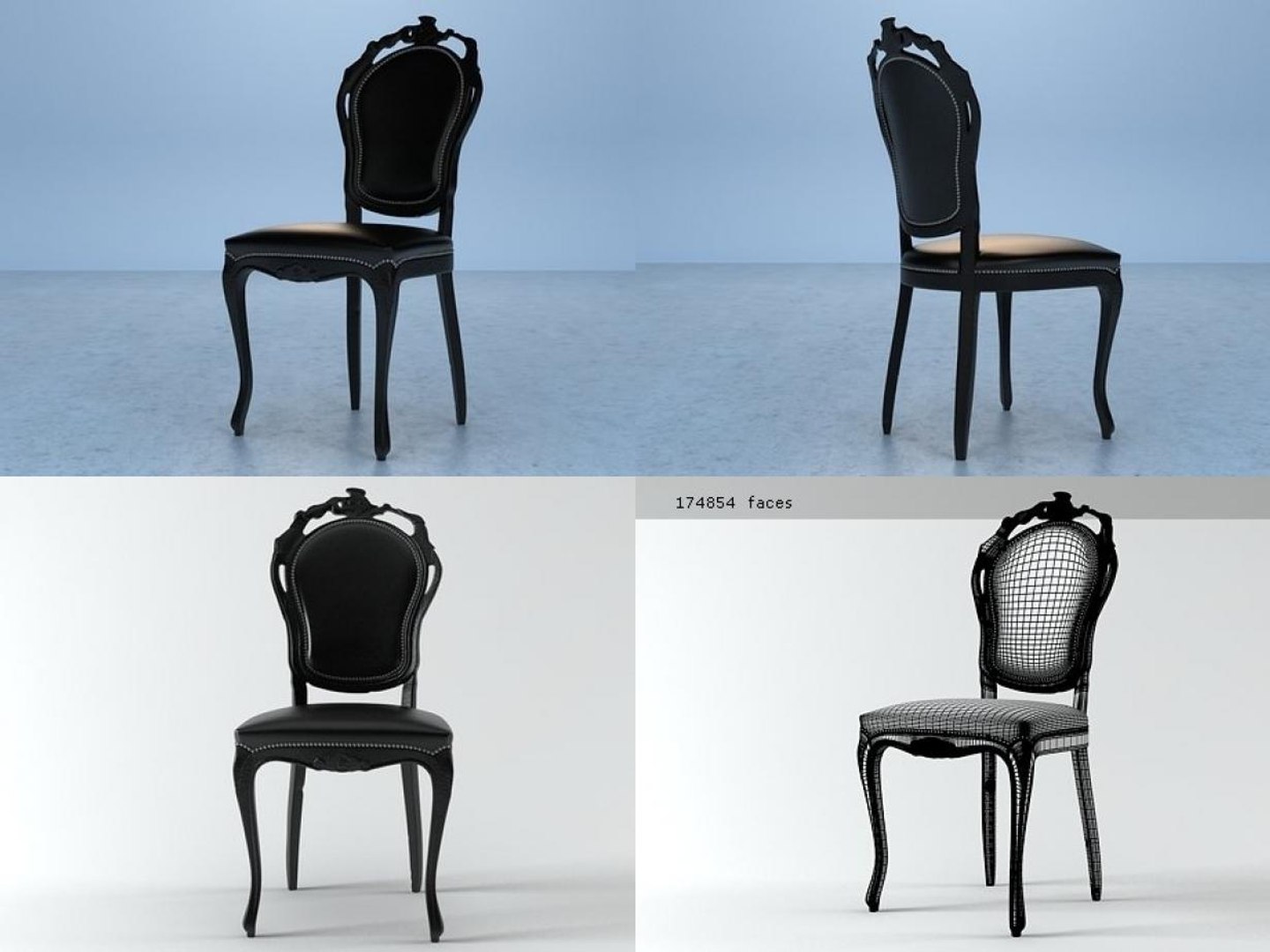 Smoke Dining Chair 3D - TurboSquid 1182722