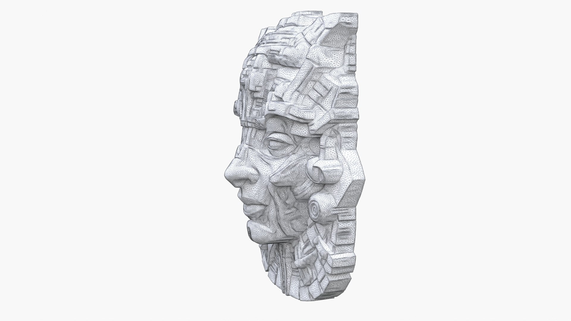 Cyber Aztec Mask 3 3D - TurboSquid 2182879