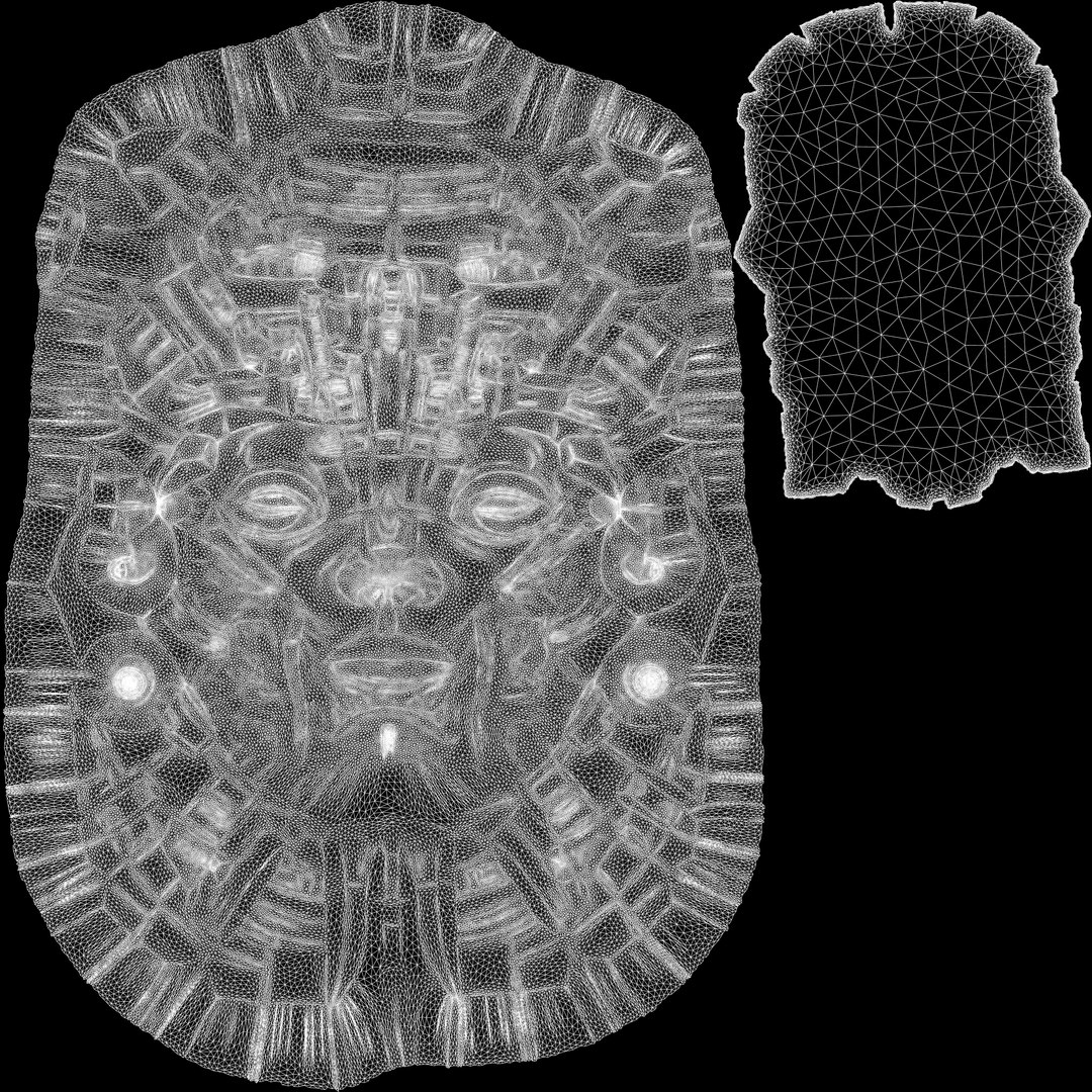 Cyber Aztec Mask 3 3D - TurboSquid 2182879