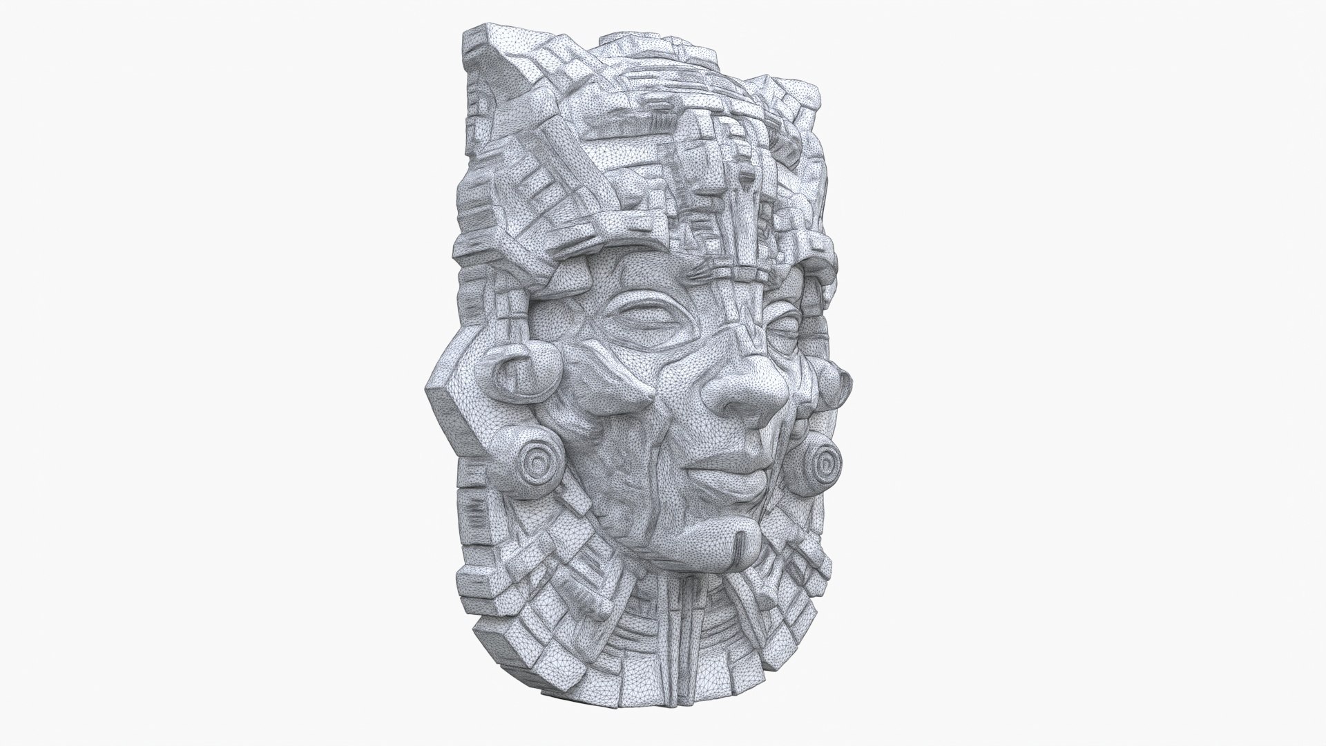 Cyber Aztec Mask 3 3D - TurboSquid 2182879