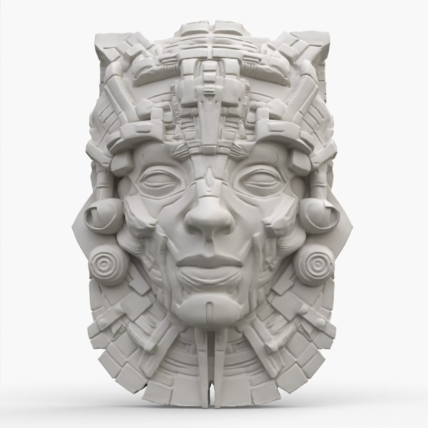 modelo 3d Máscara Ciber Azteca 3 - TurboSquid 2182879